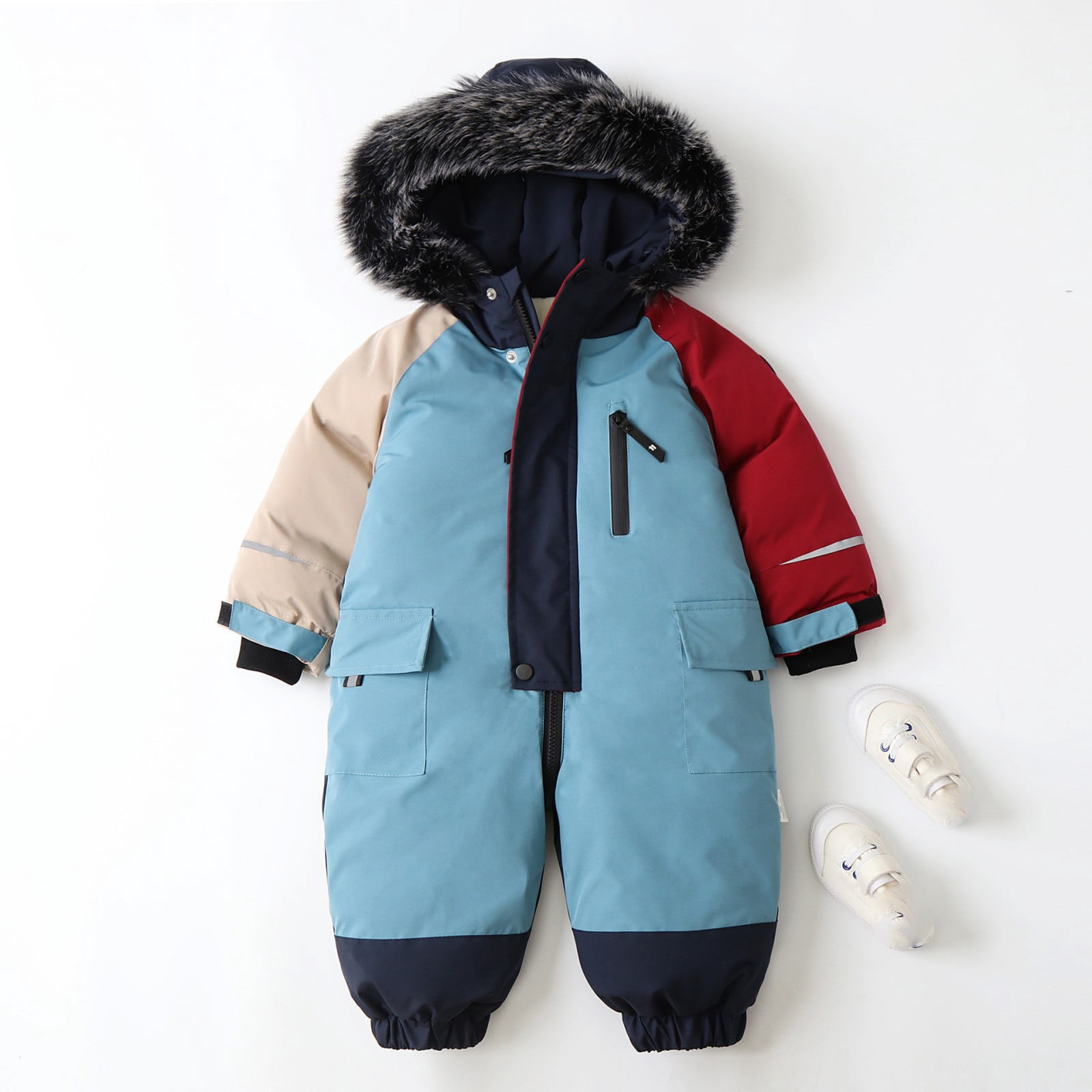 XIMIN Kids Baby Ski Snow Suit Toddler Boys Girls One Piece Snowsuits ...