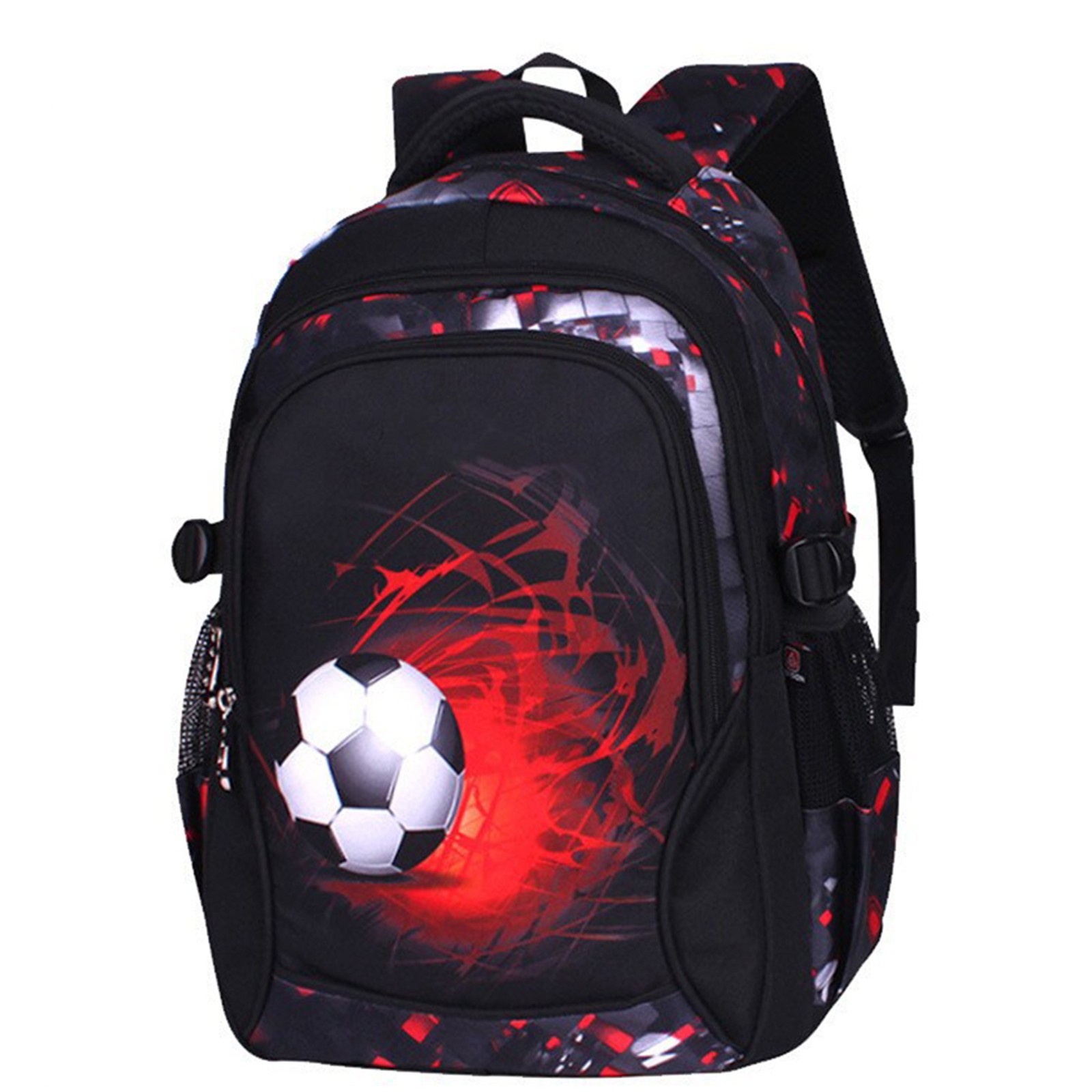 XIMIN Kids Boys Girls Soccer Ball Red Lighting Backpack Backpacks ...