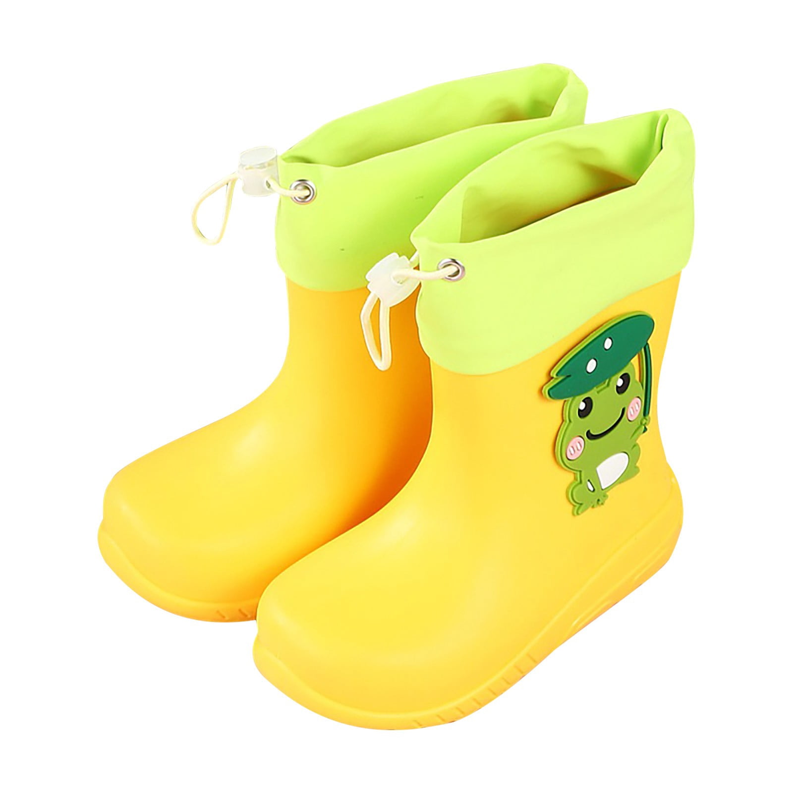 XIMIN Kids Cute Cartoon Frog Pattern Rainboots Girls' Waterproof Rain ...