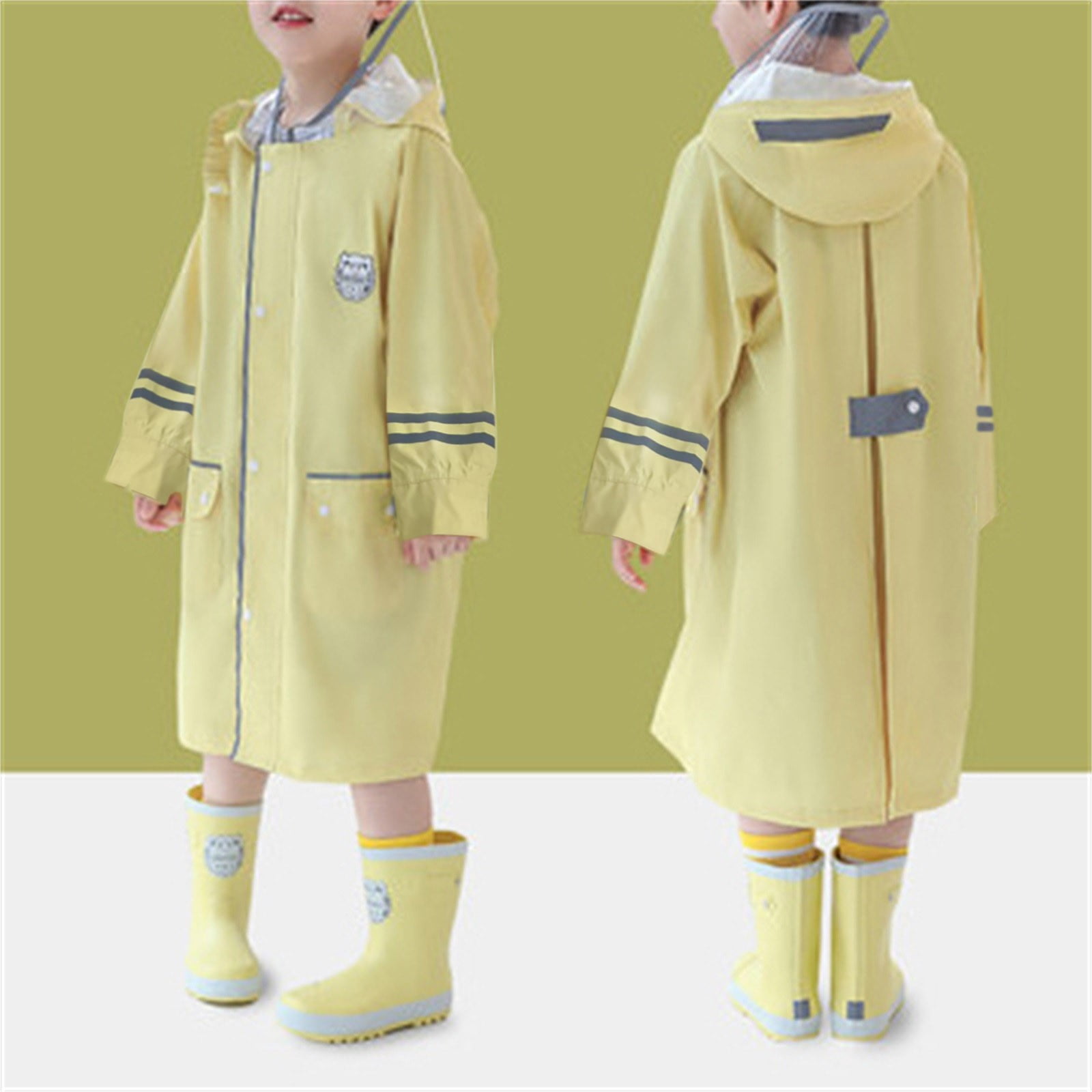XIMIN Kids Rain Coat for Girls and Boys Raincoat Lightweight Waterpoof ...