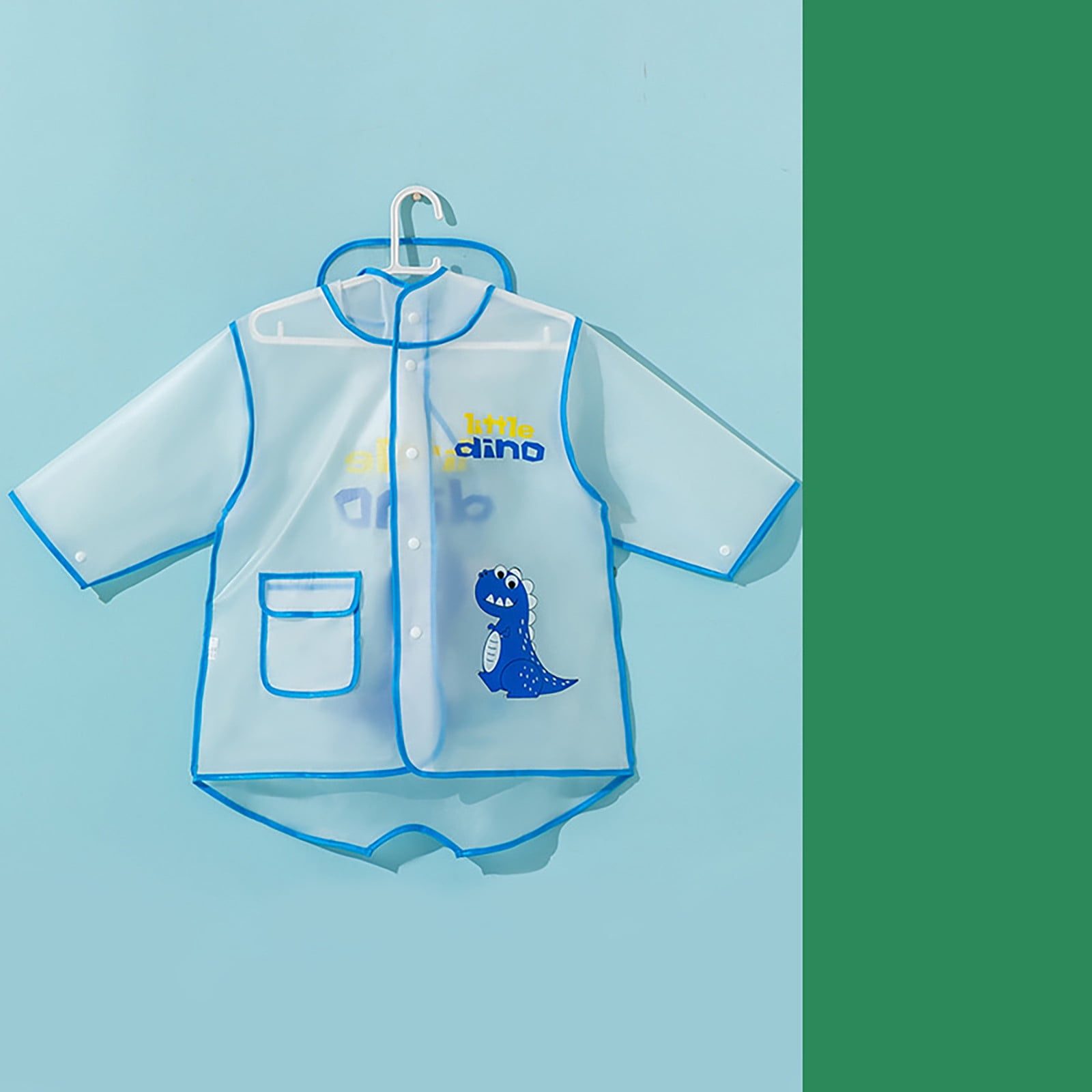 XIMIN Kids Raincoats Waterproof Rain Jacket Cartoon Dinosaur Print with Hood Kids Toddler Rain ...