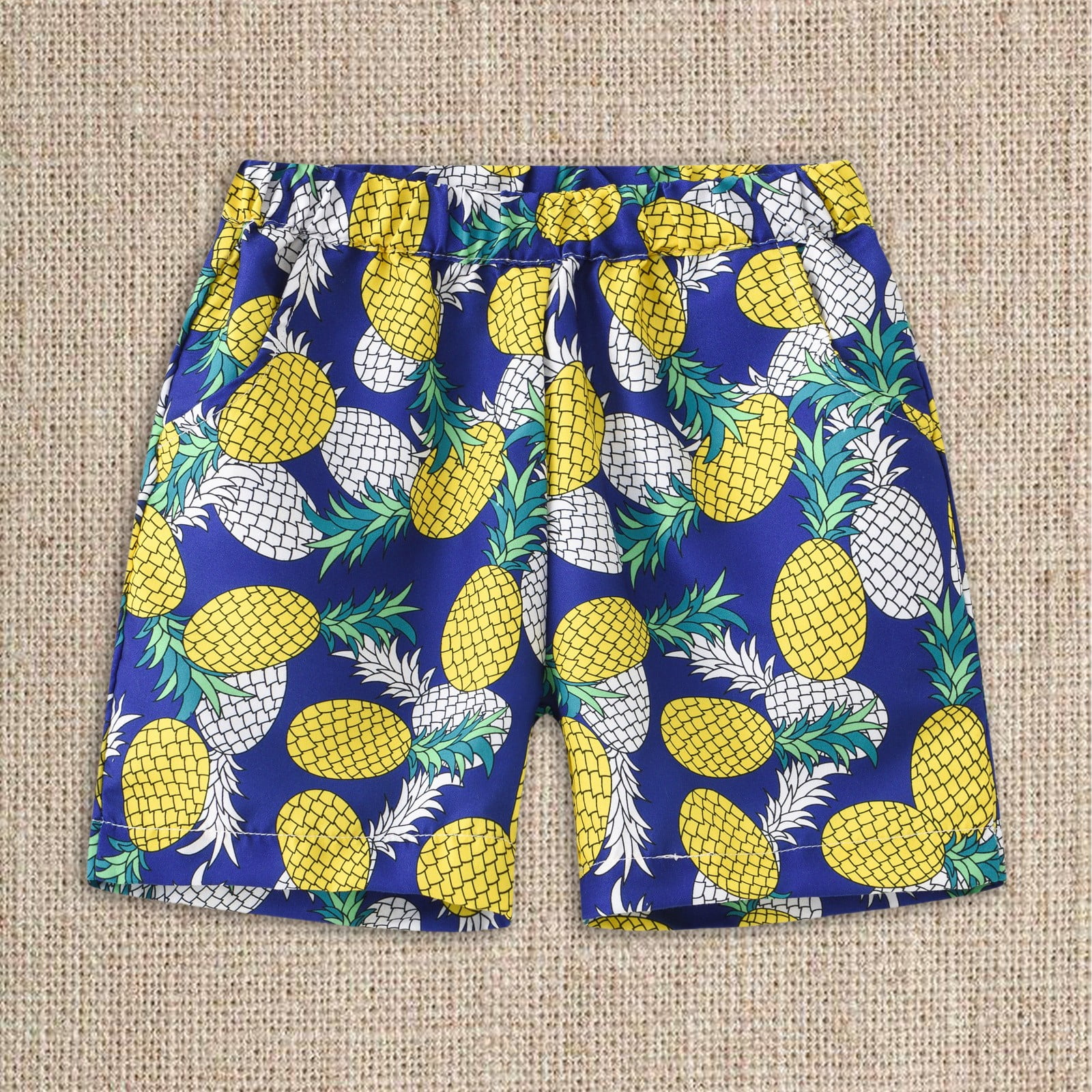 XIMIN Little Boys Swimming Trunks with Mesh Lining Hawaii Beach Shorts ...