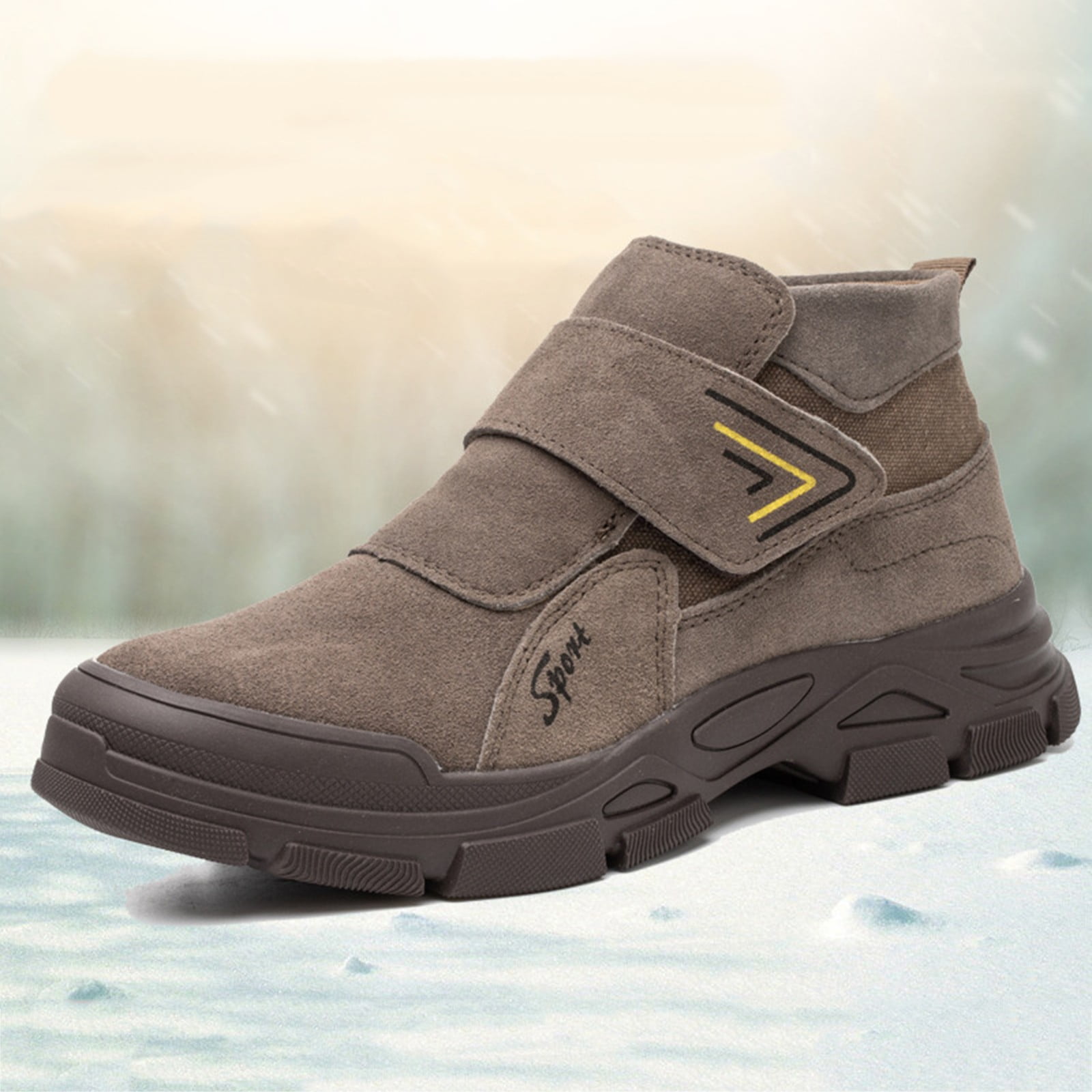 XIMIN Men's Welding Work Boots Steel Toe Shoes Indestructible Slip on ...