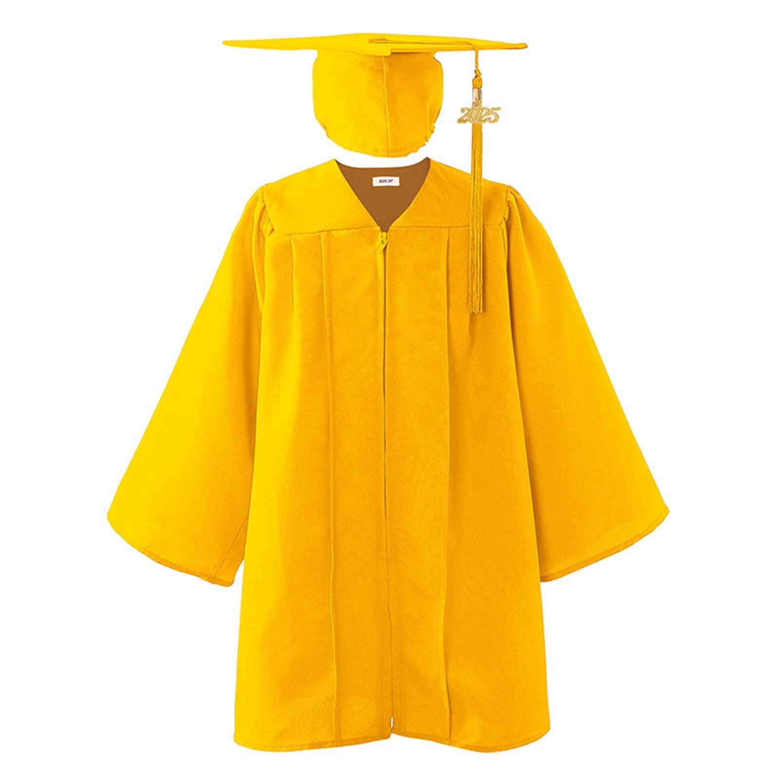XIMIN Preschool and Kindergarten Matte Cap and Gown Tassel with 2025 ...