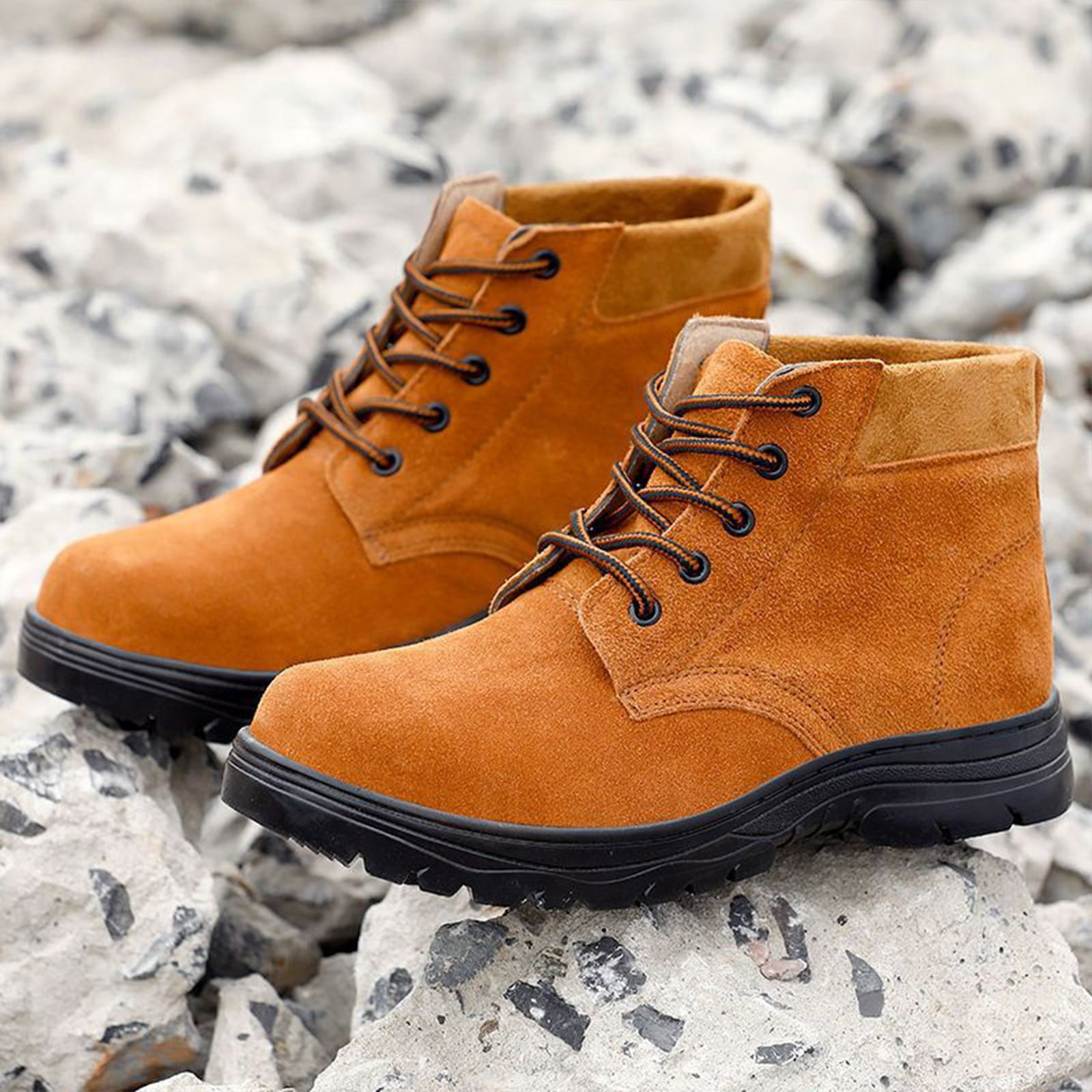 XIMIN Roofing Shoes for Men Roofer Workers Work Ankle Boots Slip ...