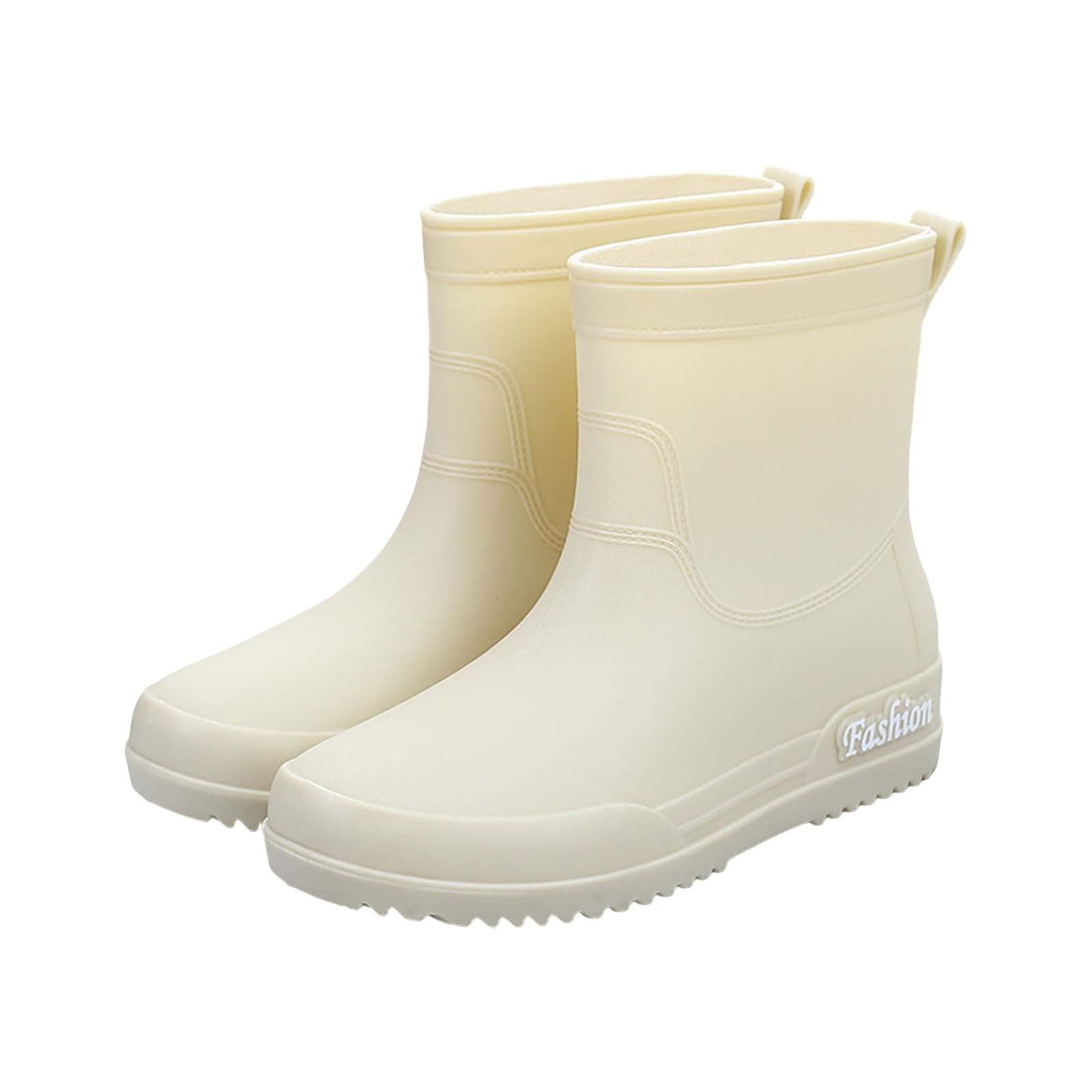 XIMIN Short Rain Boots for Women and Men, Lightweight Water Proof ...
