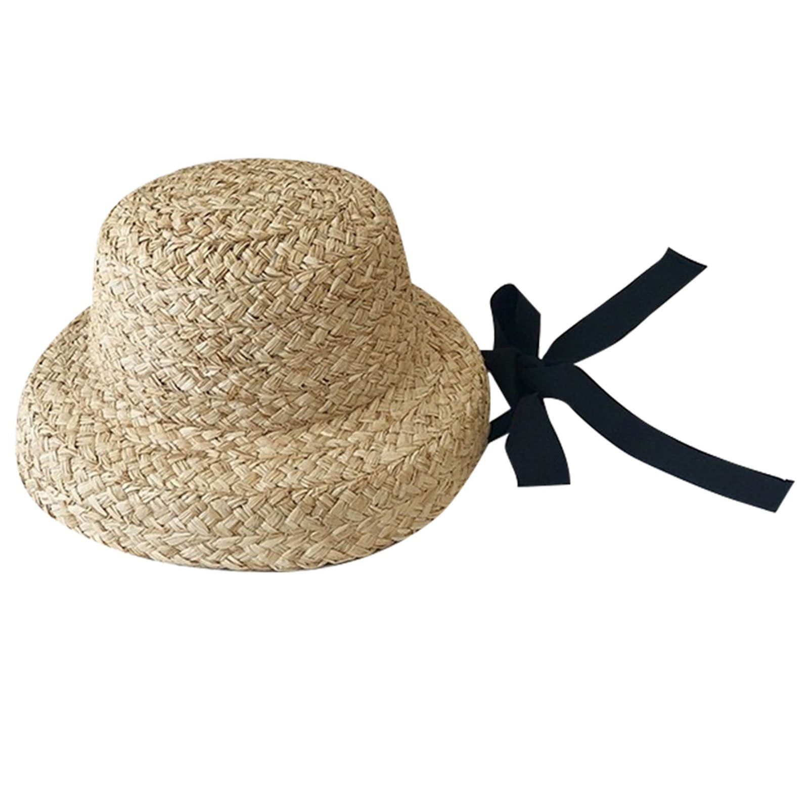 XIMIN Sun Hat for Toddlers Girls Floppy Straw Hats with Ribbon Bowknot ...