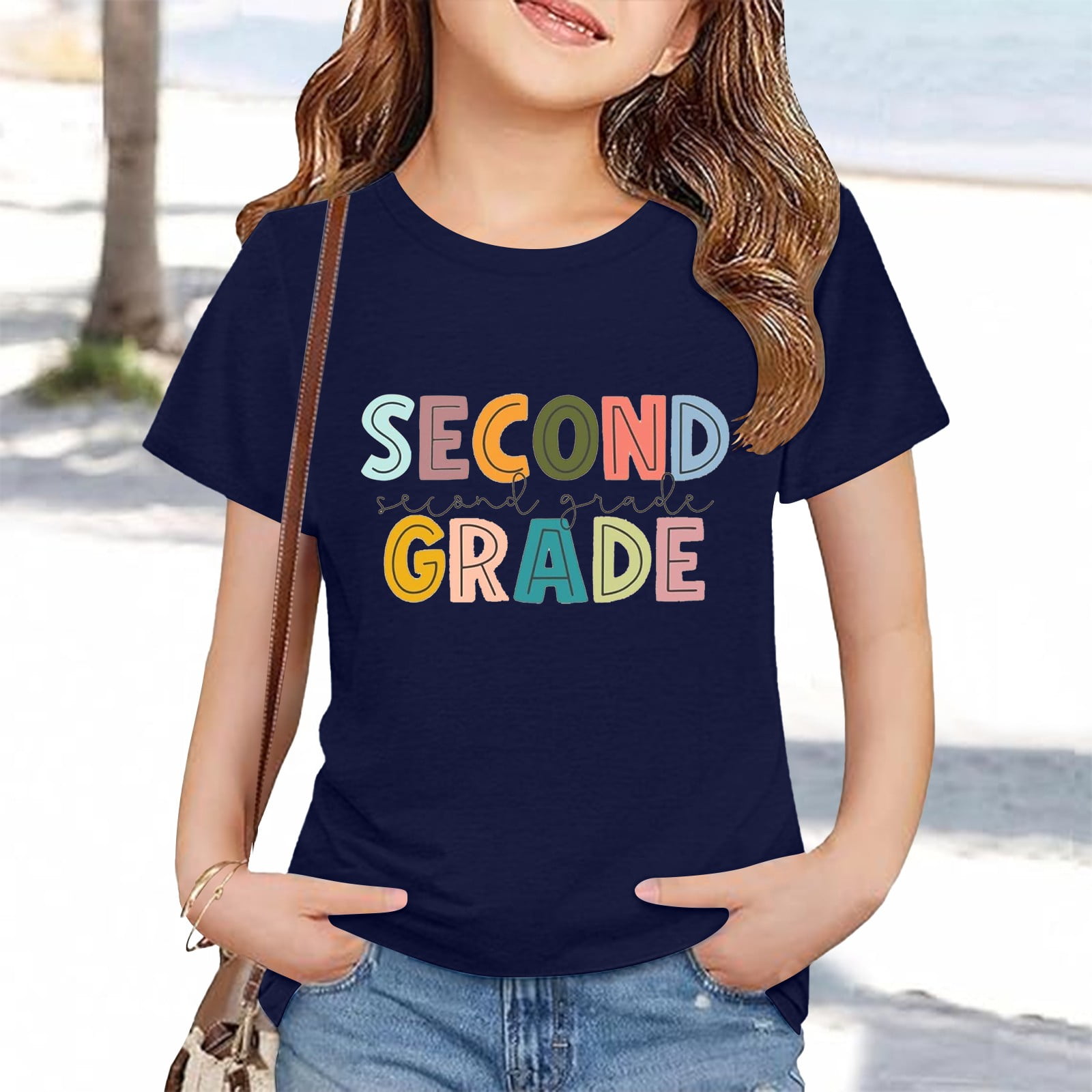 XIMIN Teacher Shirts for Kids Girls Funny Back to School Graphic Tees ...