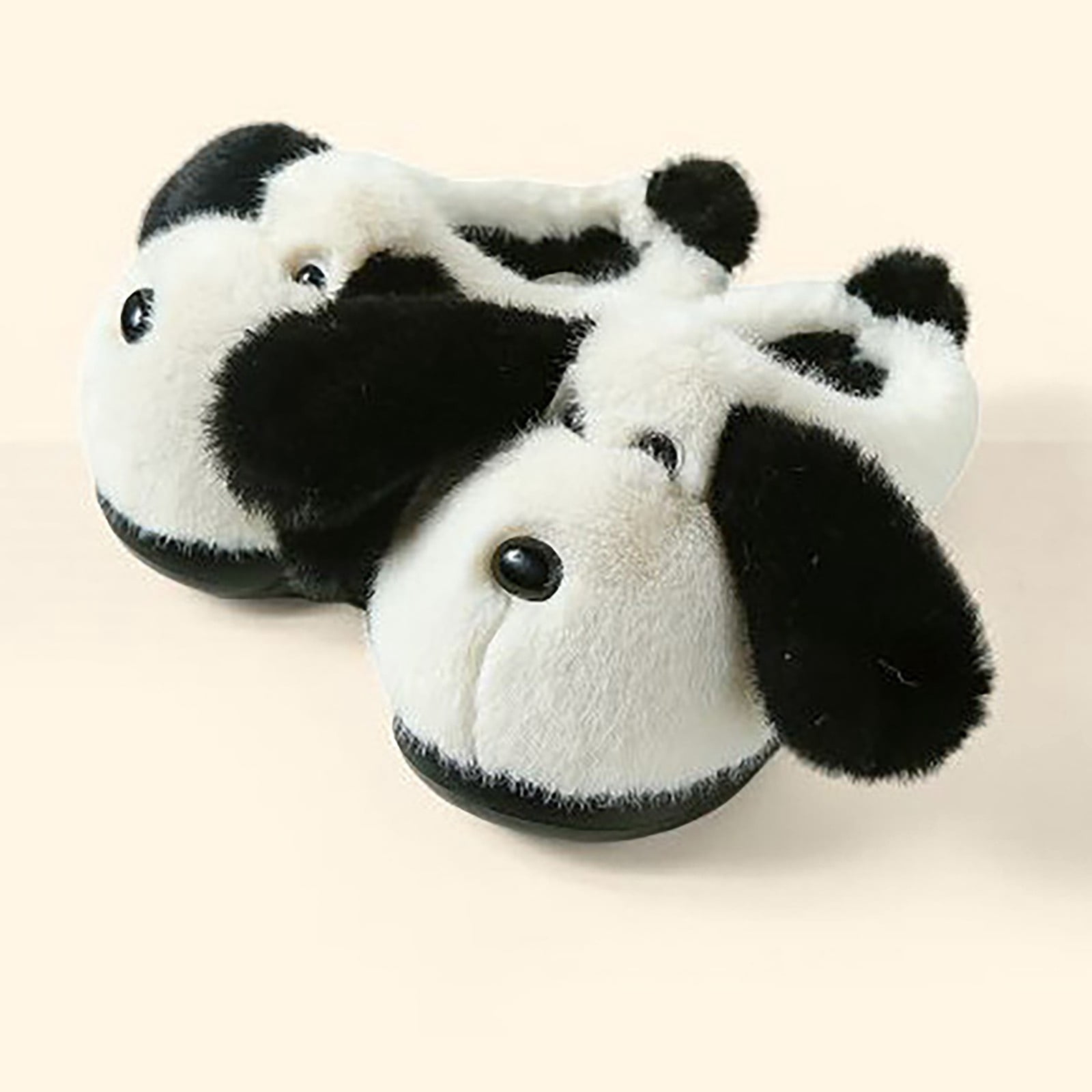 XIMIN Teens Boys Girls Fuzzy Cute Animal Dog Slippers Winter Warm House ...