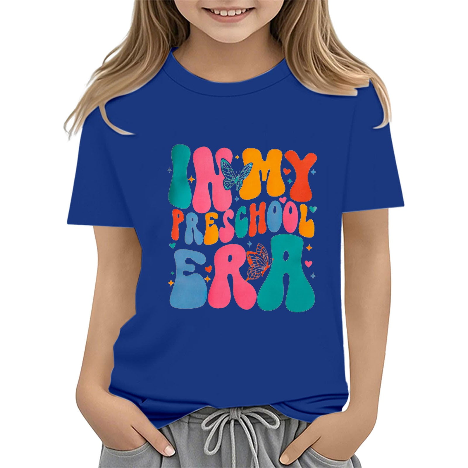 XIMIN Toddler Boy Girl Summer Clothes First Day of School Shirt In My ...