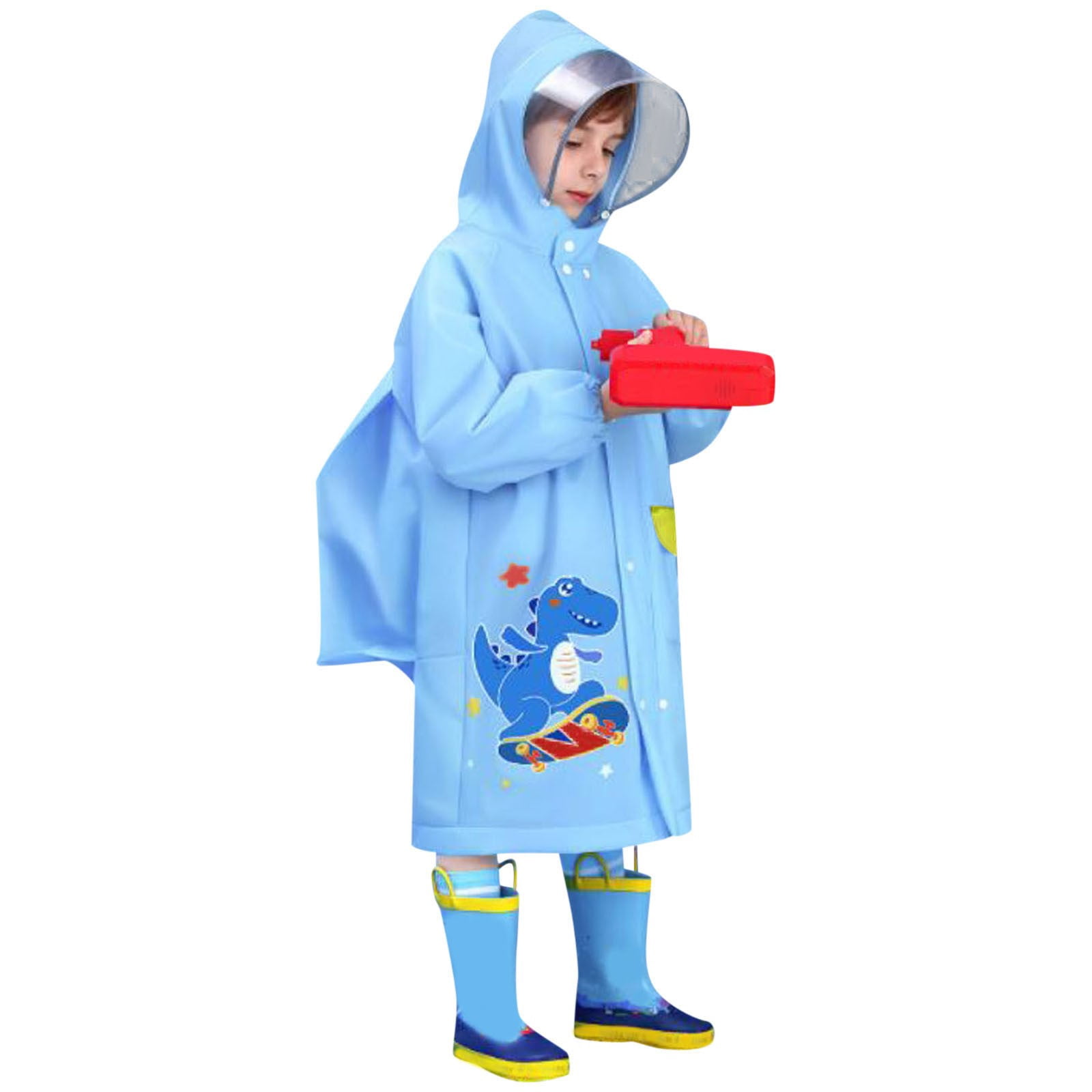 XIMIN Toddler Rain Poncho Waterpoof Rain Jacket Children's Raincoat Boy ...