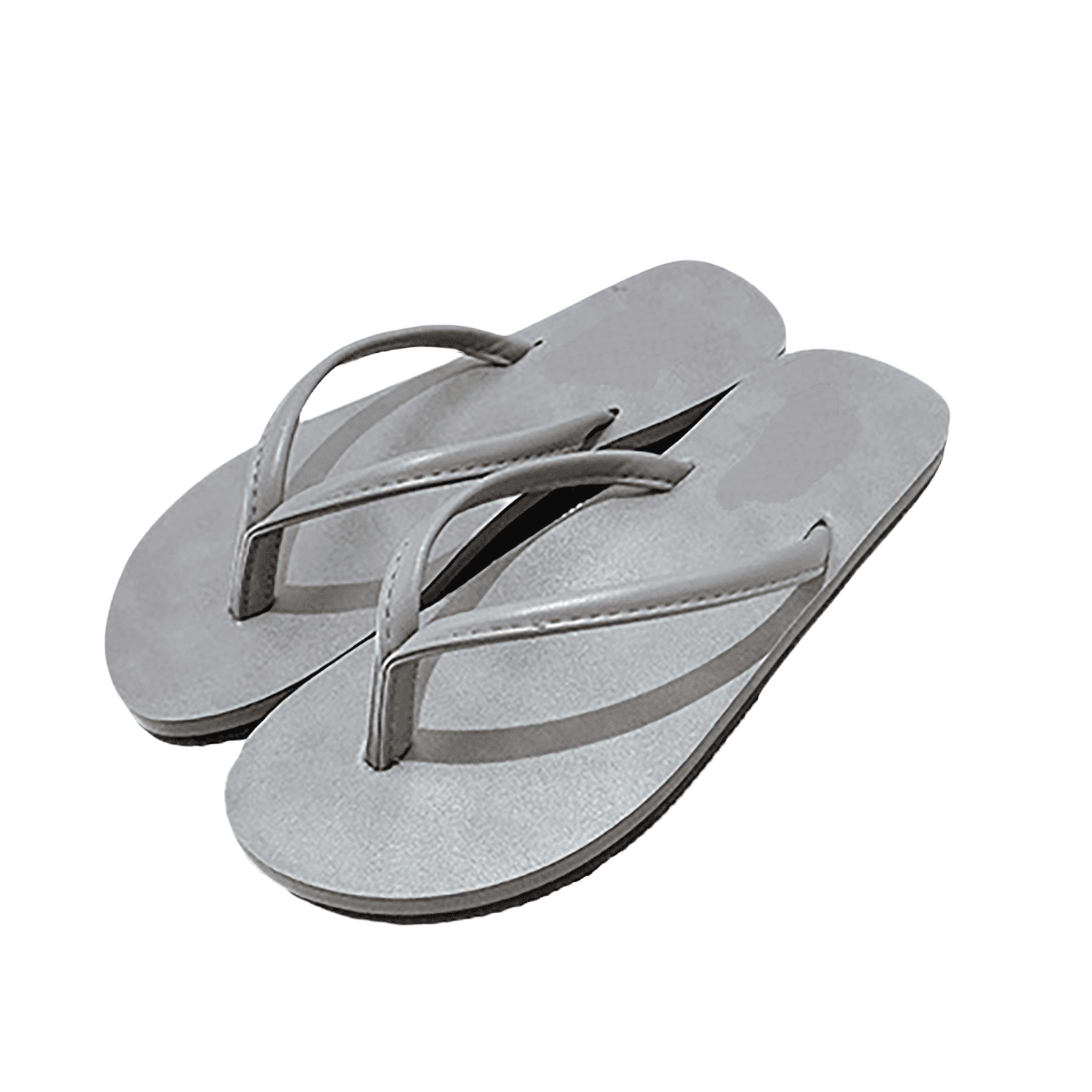 XIMIN Vegan Leather Flip Flops for Women Footwear - Memory Foam Flats ...