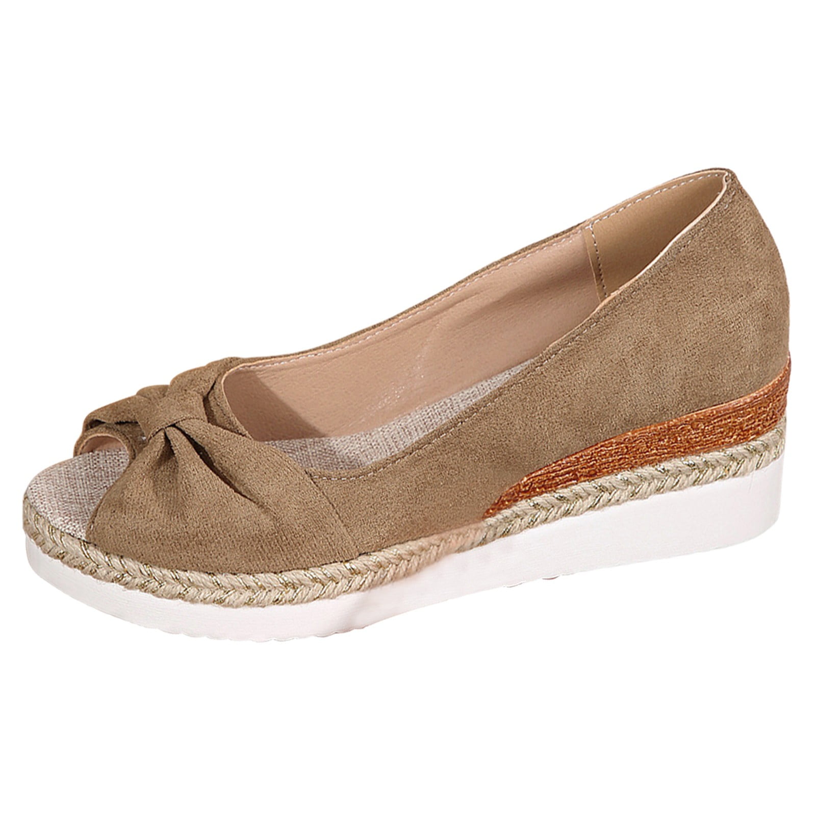 XIMIN Women Orthopedic Platform Wedge Sandals Dressy New Bowknot Open ...