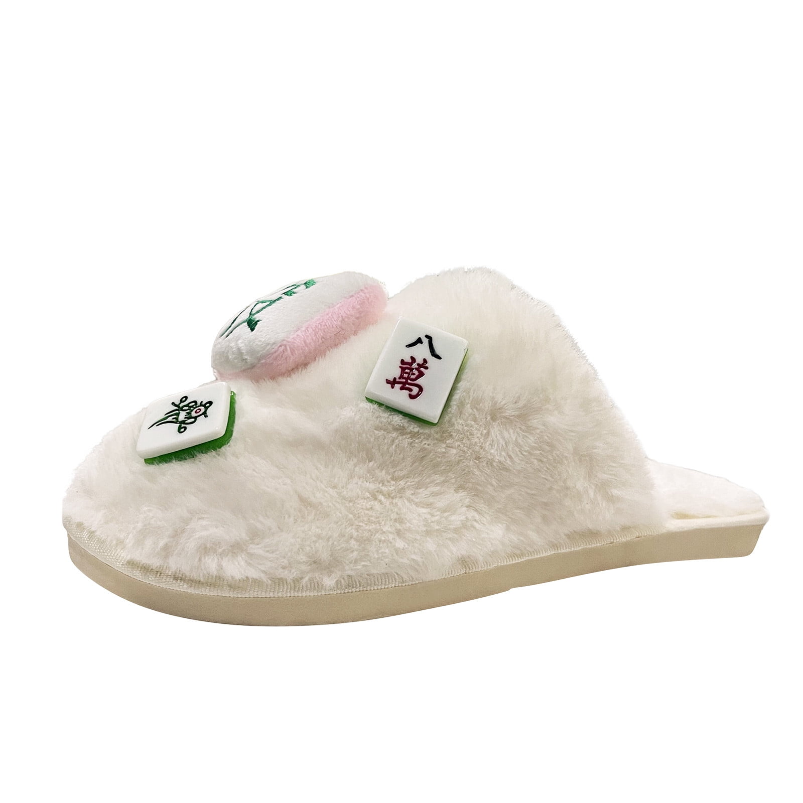 XIMIN Women's First Walking Slippers Ladies Fashion Plush Cartoon ...