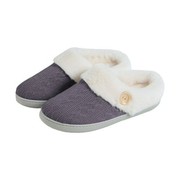 DL Womens-Warm-House-Bootie-Slippers Fluffy Cute For Winter - Walmart.com