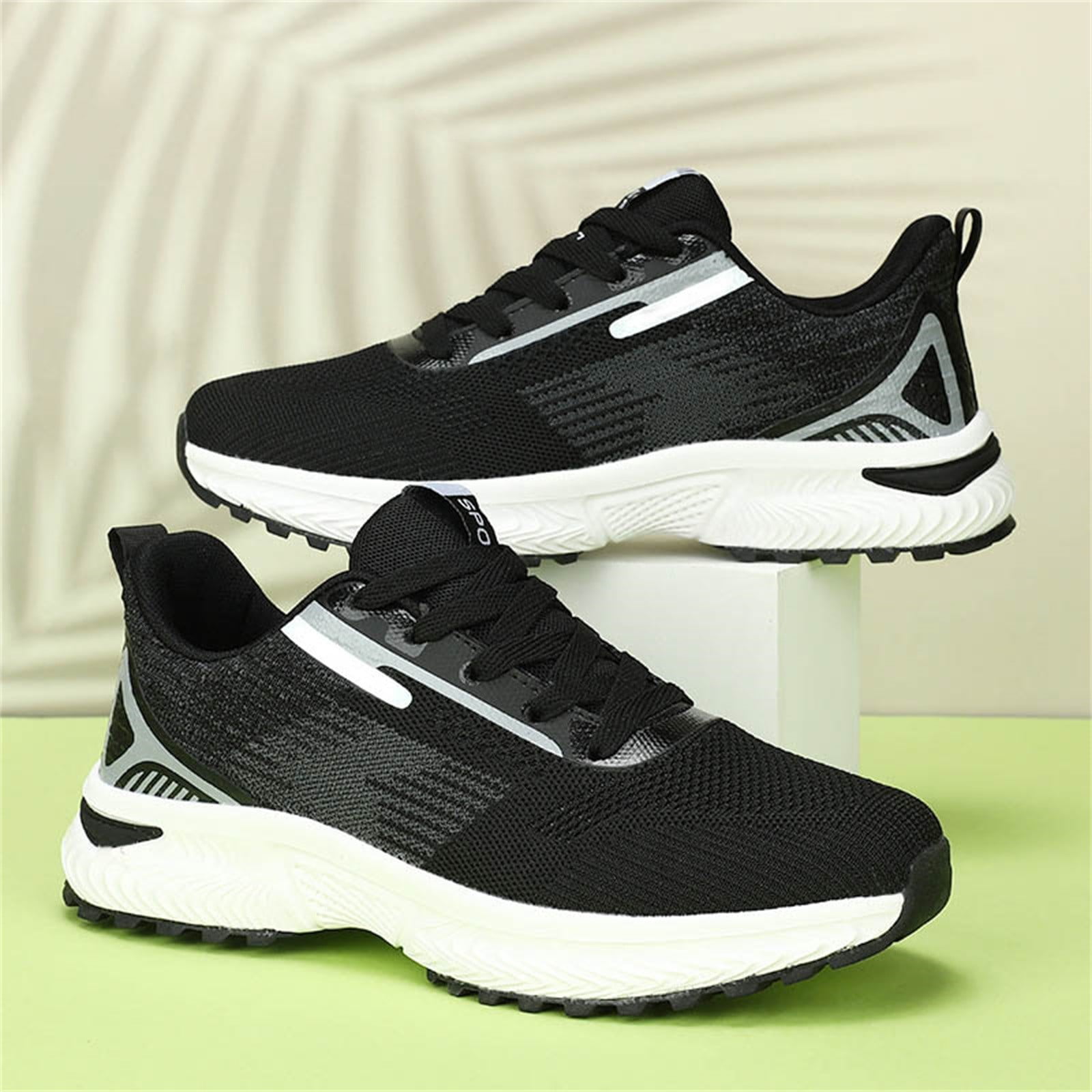 XIMIN Women's Wide Toe Box Walking Shoes with Arch Support Orthotic ...