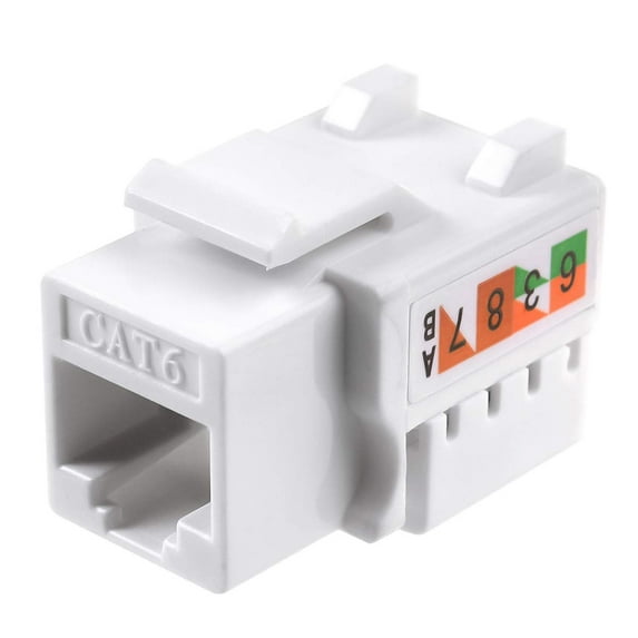 XINDUO-10-Pack RJ45 Keystone Jack Module Connector 568A/568B, Keystone ...