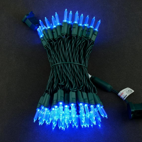 XINDUO-100 Blue One-Piece T5 LED Christmas Lights, 33 ft High ...