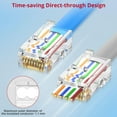 XINDUO-100-Pack RJ45 Connectors for Cat6 Cat5 Cat5e Gold-Plated RJ45 ...