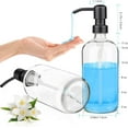 XINDUO-2 Pack Refillable Glass Soap Dispenser - Rust Proof Stainless ...