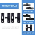 XINDUO-2 Pcs Flip Barn Door Lock Black Heavy Duty 90/180 Flip Door ...