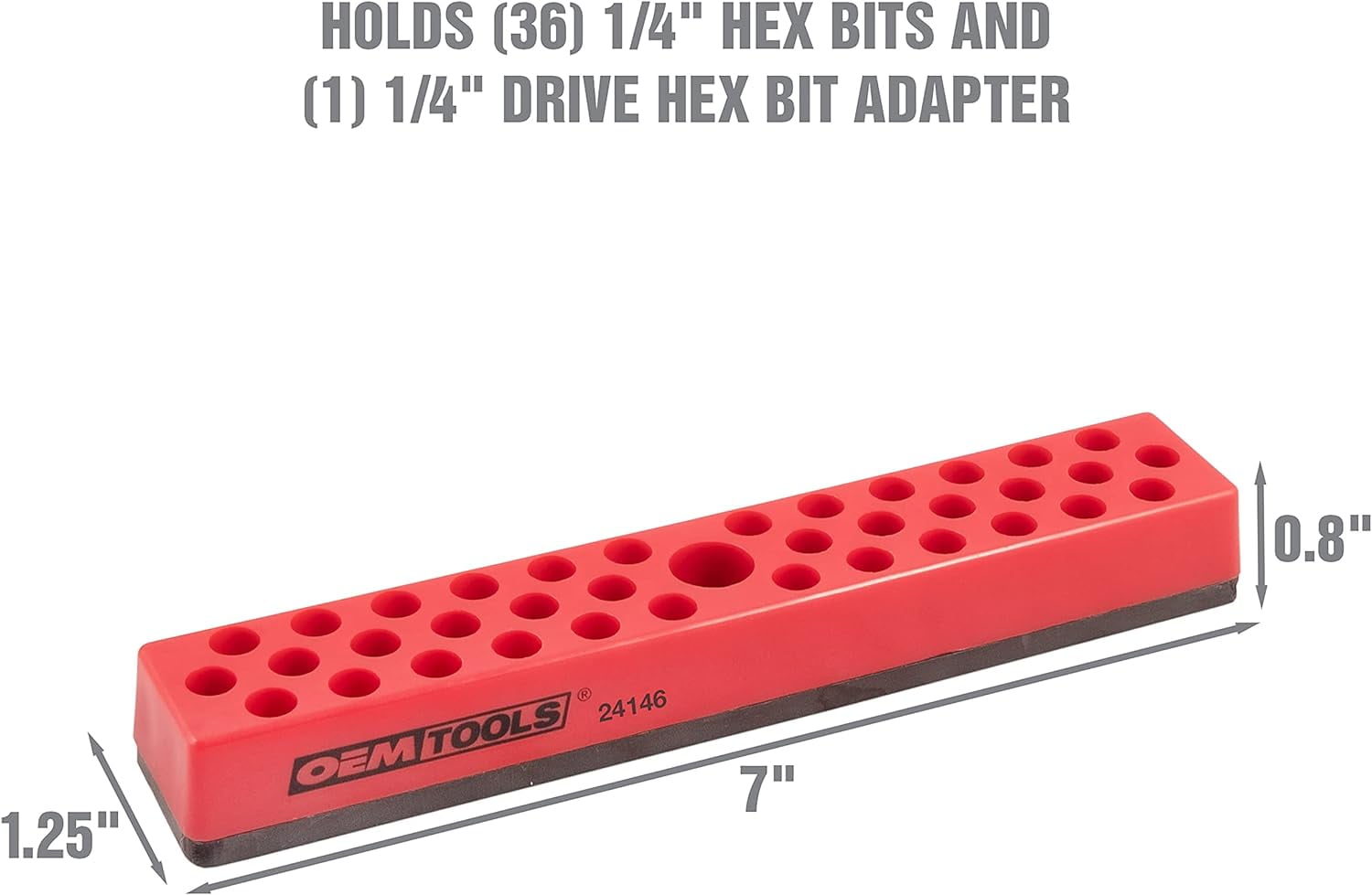 XINDUO-24146 36 Piece Magnetic Hex Bit Holder, Hex Bit Organizers ...