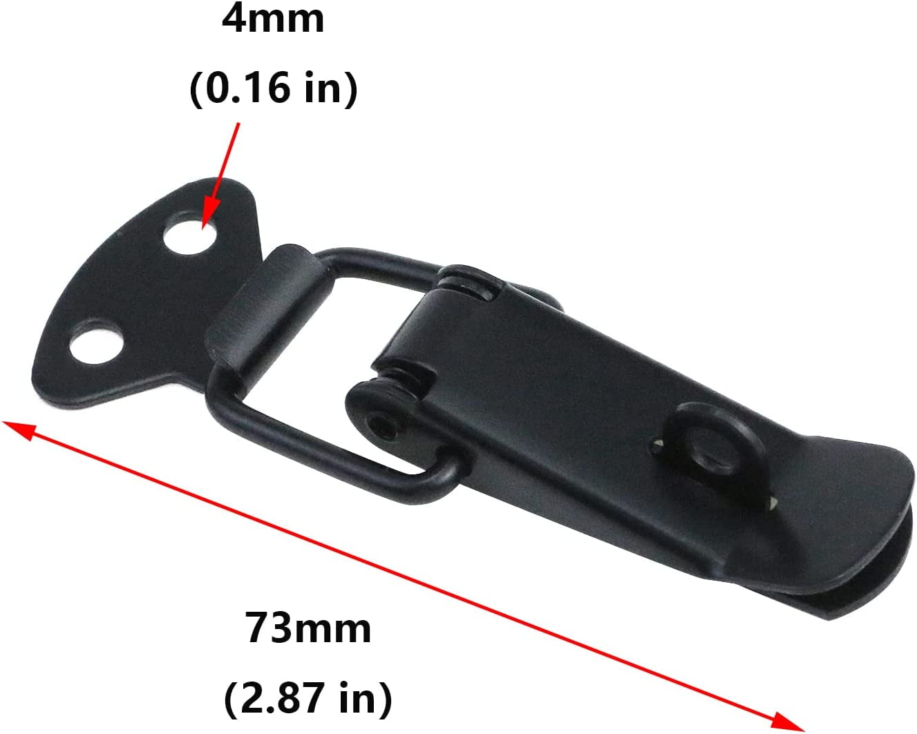 XINDUO-4Set Black 201Stainless Steel Hardware Cabinet Boxes Spring ...