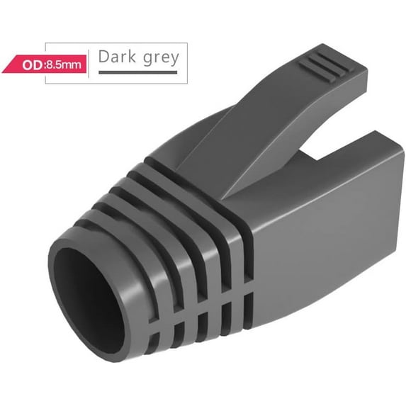 XINDUO-50 Pcs Cat7 Cat7A Cat8 Strain Relief Boot, RJ45 Plug Connector ...
