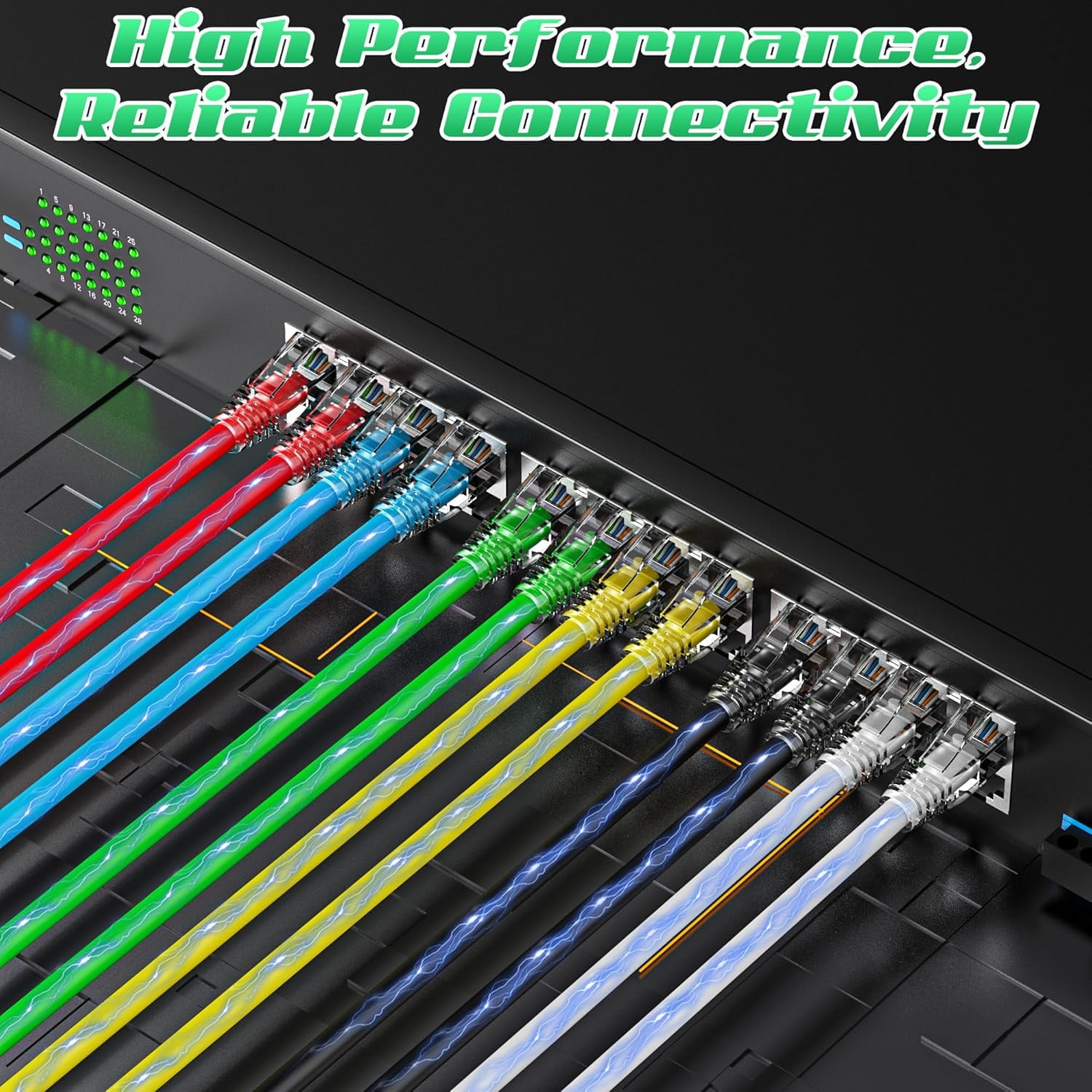 XINDUO-5FT Cat6 Patch Cables 2 Pack, Solid Pure Copper Patch Cord, Cat ...