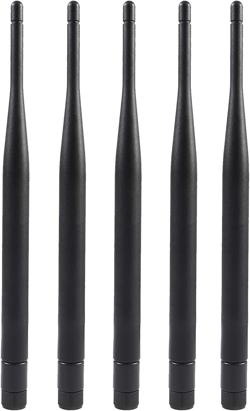 XINDUO-5pcs Dual Band WiFi 2.4GHz 5GHz 5.8GHz 6dBi MIMO RP-SMA Male ...
