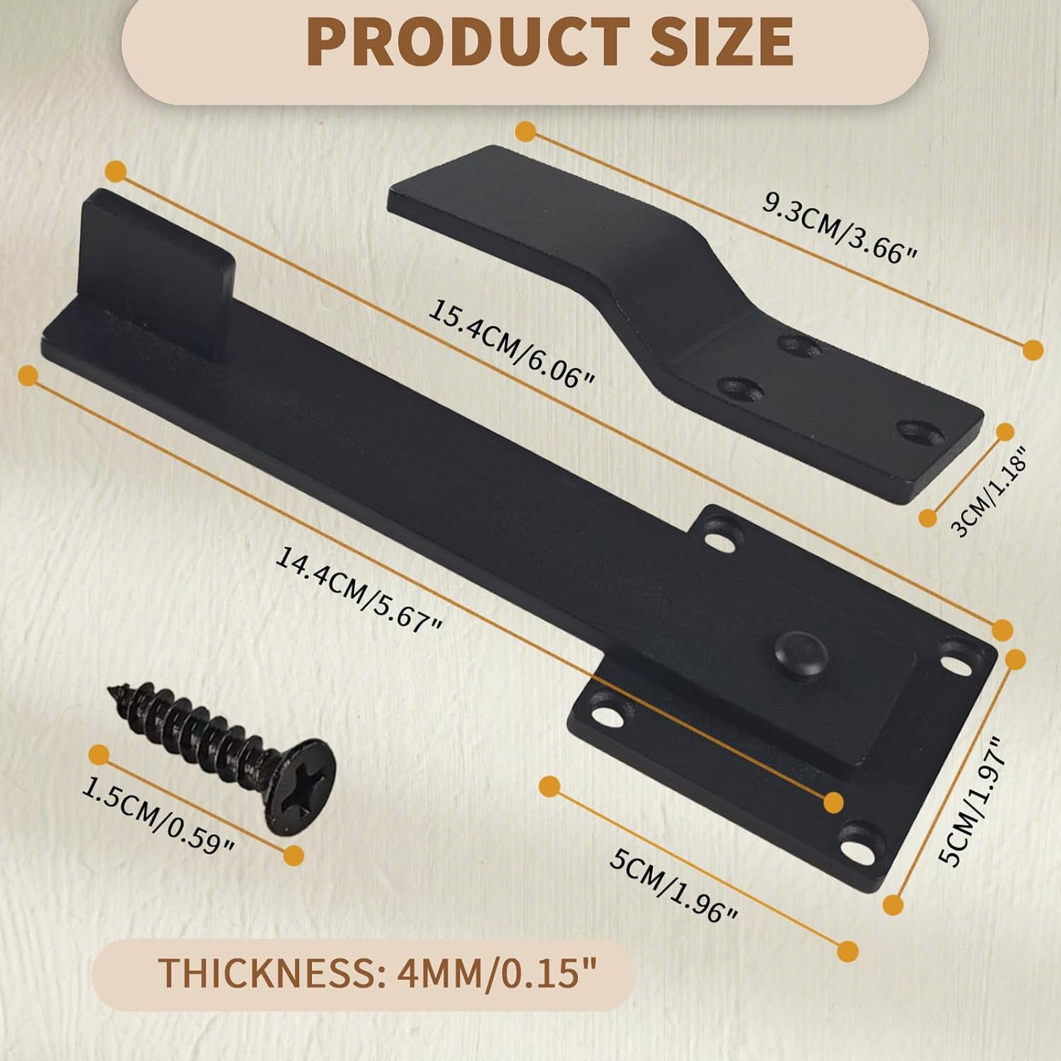 XINDUO-6" Barn Door Flip Latch Lock Heavy Duty Gate Latch Barn Door ...