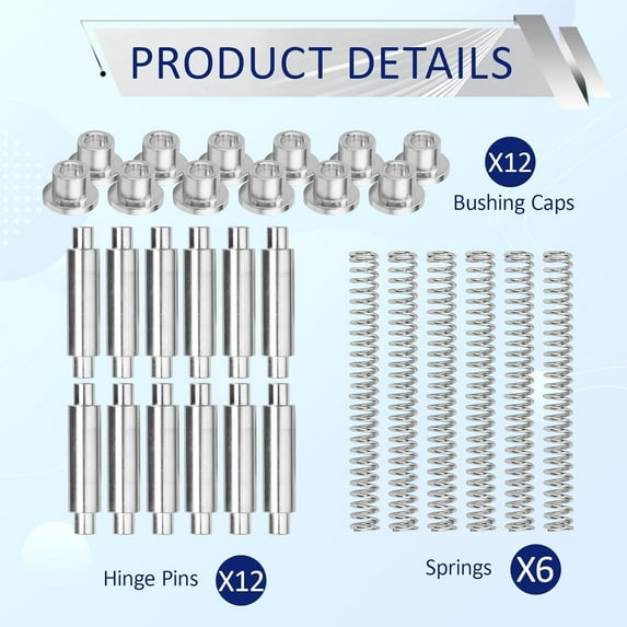 XINDUO-6 Pack K 5131 Storm Door Hinge Pin Kit for Croft and Other Storm ...