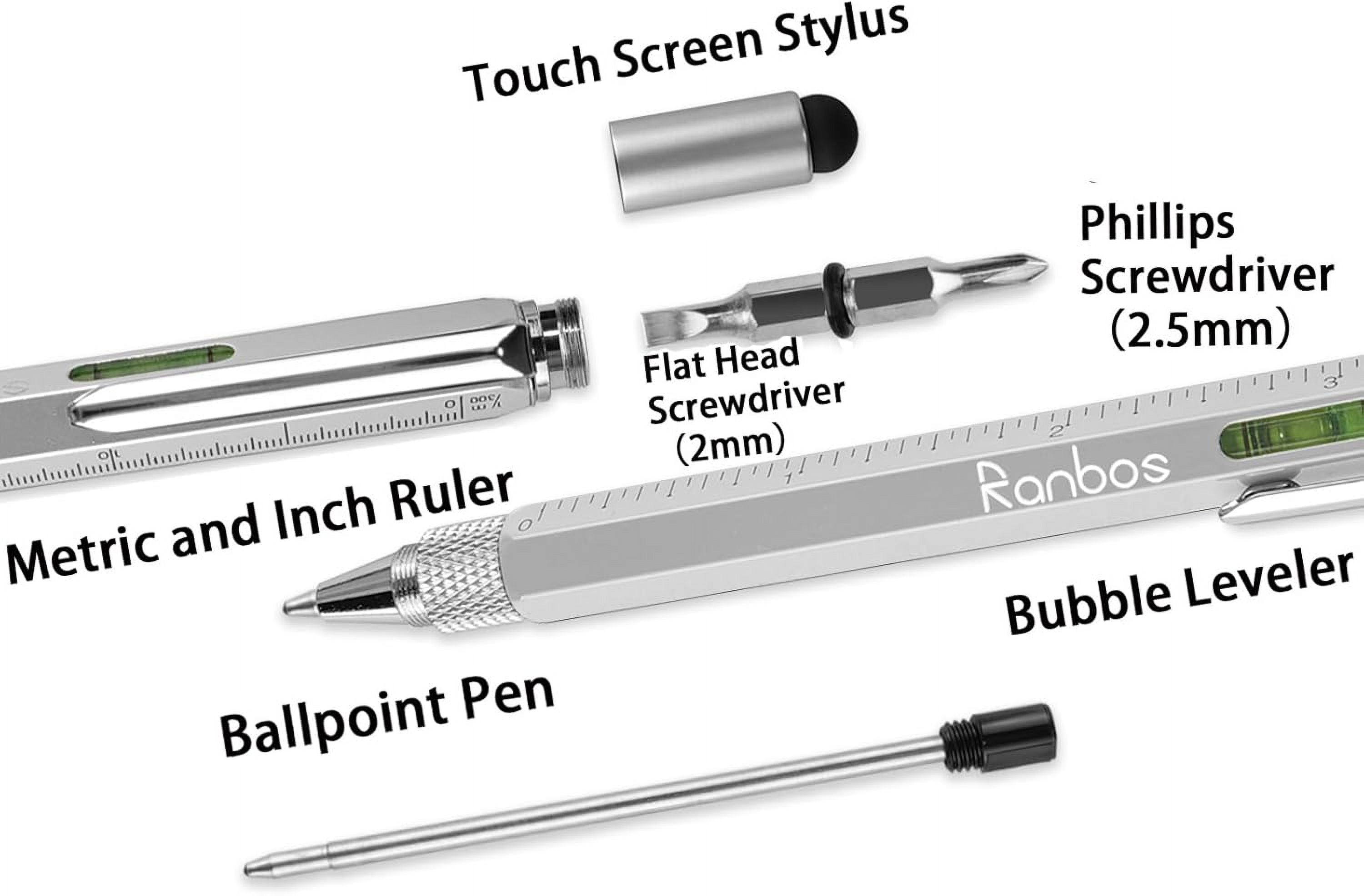 XINDUO-6-in-1 Multi-Function Pen, Ballpoint Pen with Measuring and ...