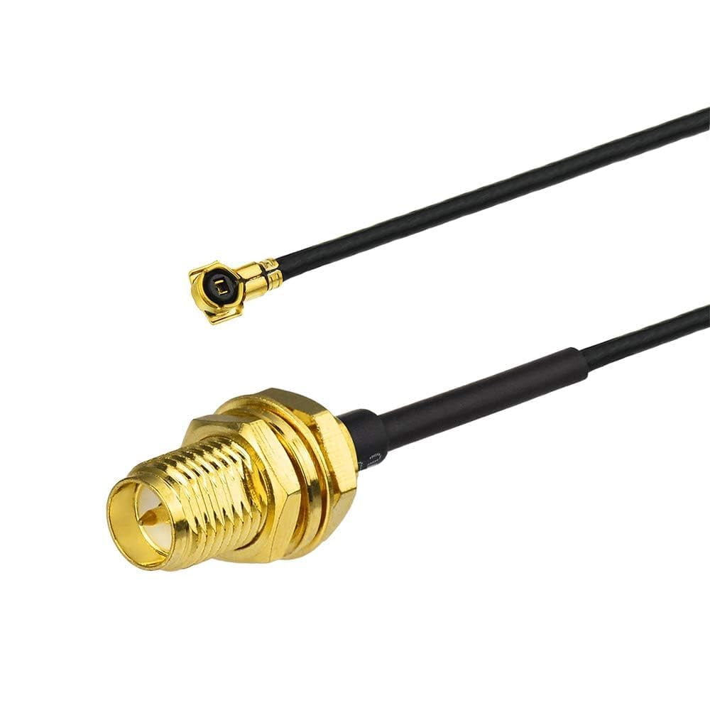 XINDUO-(6inch 2-Pack RP-SMA Bulkhead Cable for M.2 NGFF Interface Mini ...
