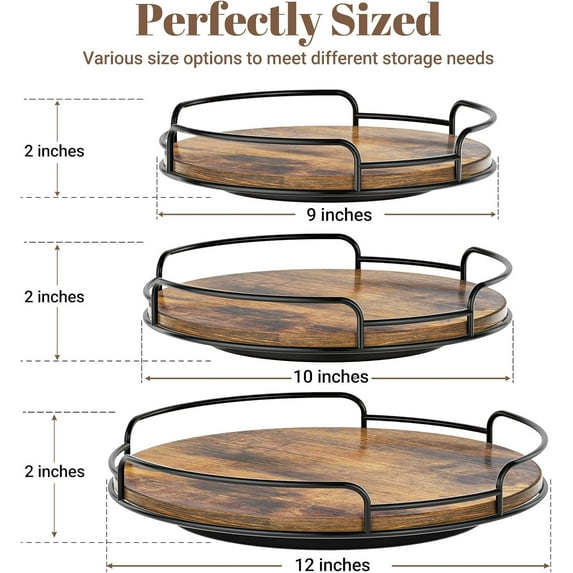 XINDUO-9" Lazy Susan Organizer for Table Top Rotating Spice Rack ...