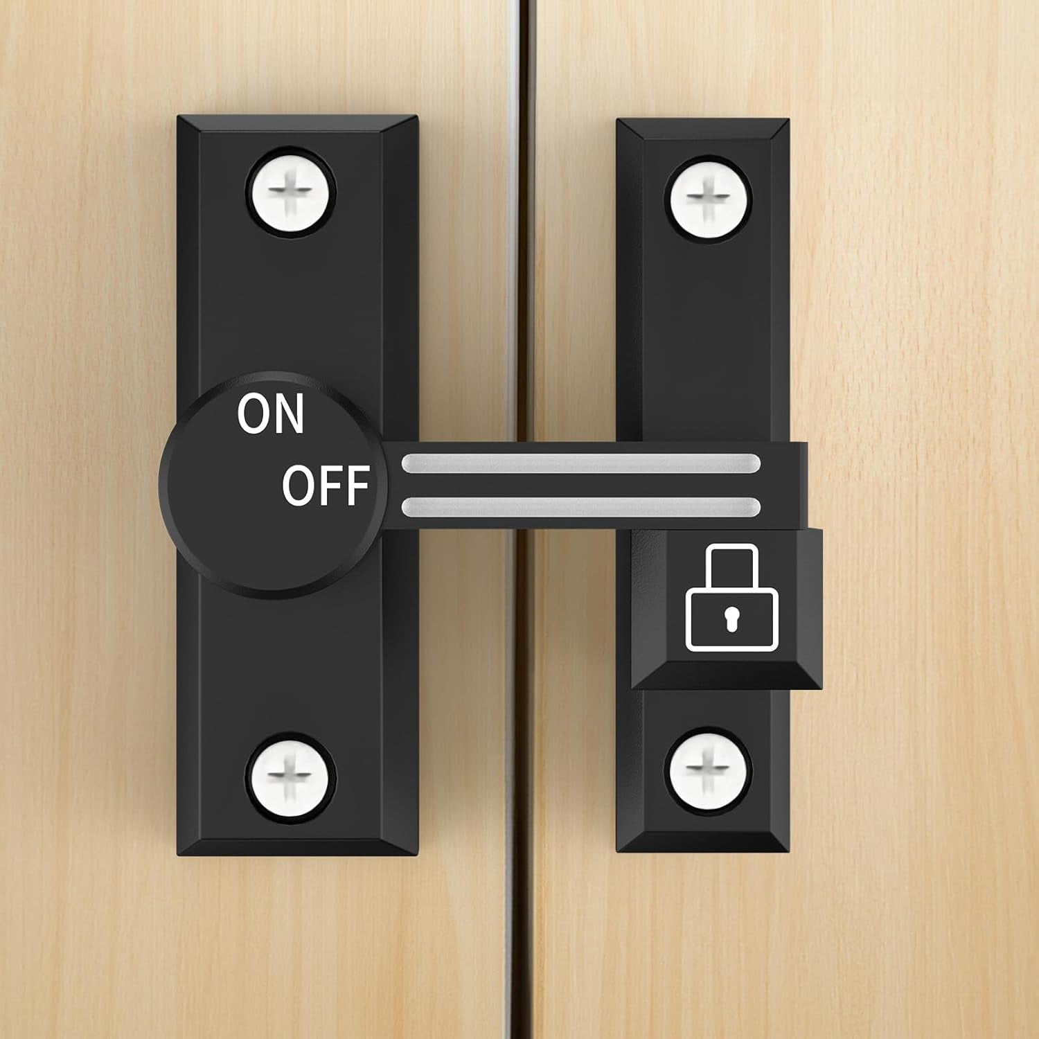 XINDUO-90/180 Degree Barn Door Lock, Small Flip Gate Latches Hardware ...