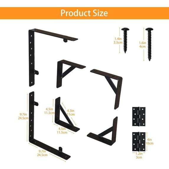 XINDUO-Anti Sag Fence Gate Kit Gate Hardware Gate Latch for Wooden ...