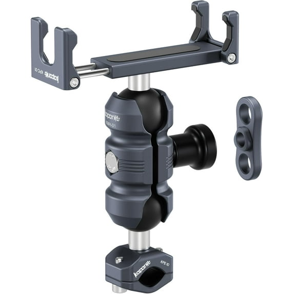 XINDUO-Anti-Theft Motorcycle Phone Mount, Aluminum Dual Socket Arm and ...