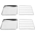 XINDUO-Baking Sheet & Rack Set [2 Sheets + 2 Racks], Stainless Steel ...