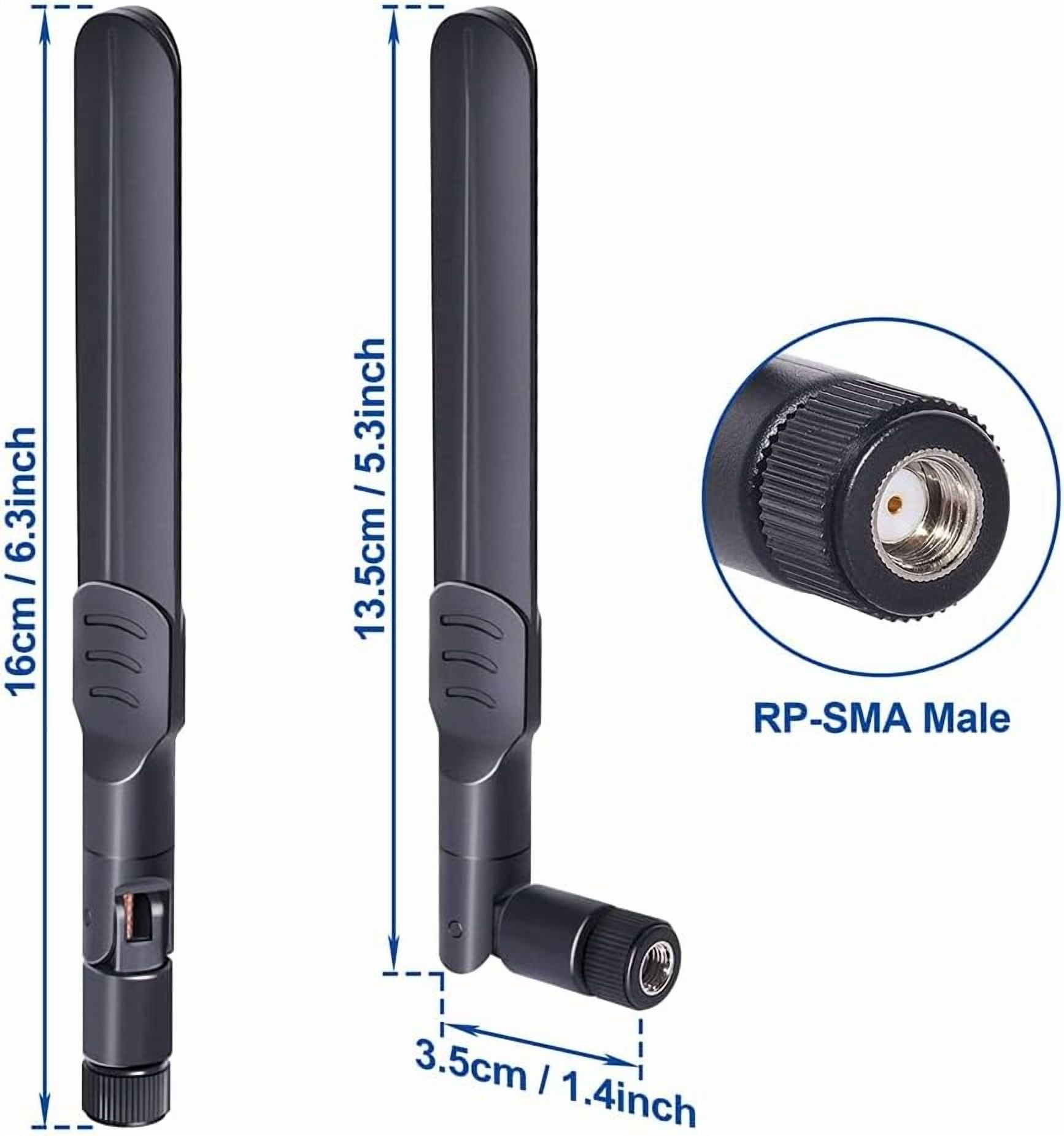 XINDUO-Bingfu Dual Band WiFi 2.4GHz 5GHz 5.8GHz 8dBi MIMO RP-SMA Male ...