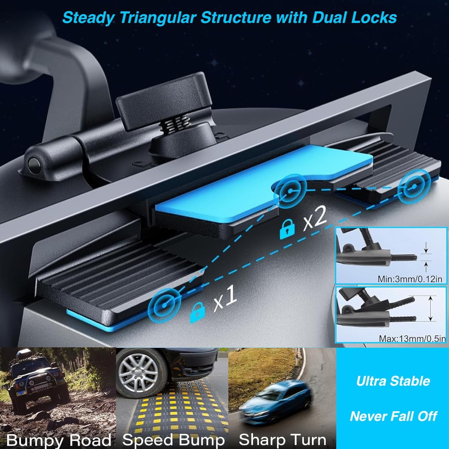 XINDUO-CD Slot Mount for CarPlay Screen, [Heavy-Duty] 360° Rotation CD ...