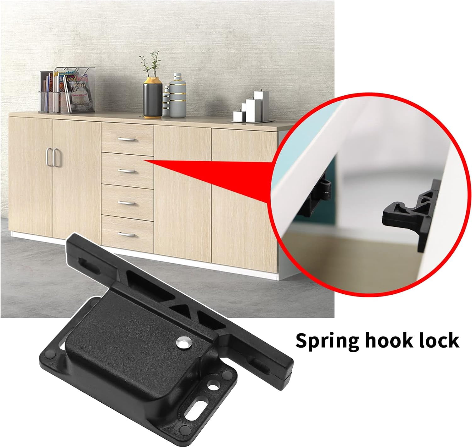 XINDUO-Cabinet Door Latch with 4Pcs Screws RV Drawer Latches Caravan ...