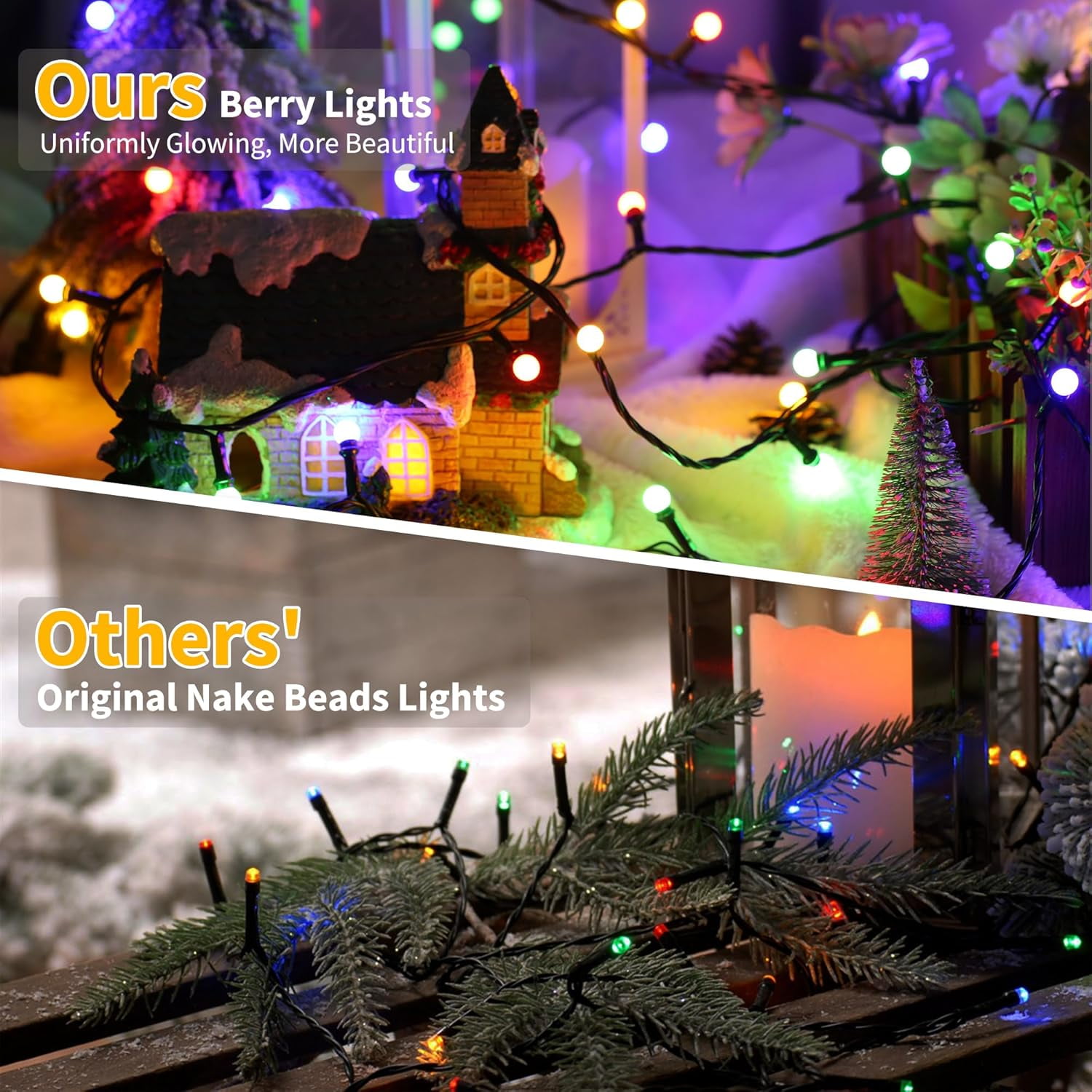 XINDUO-Christmas Lights, 98FT 300 LED Color Changing String Lights,11 ...