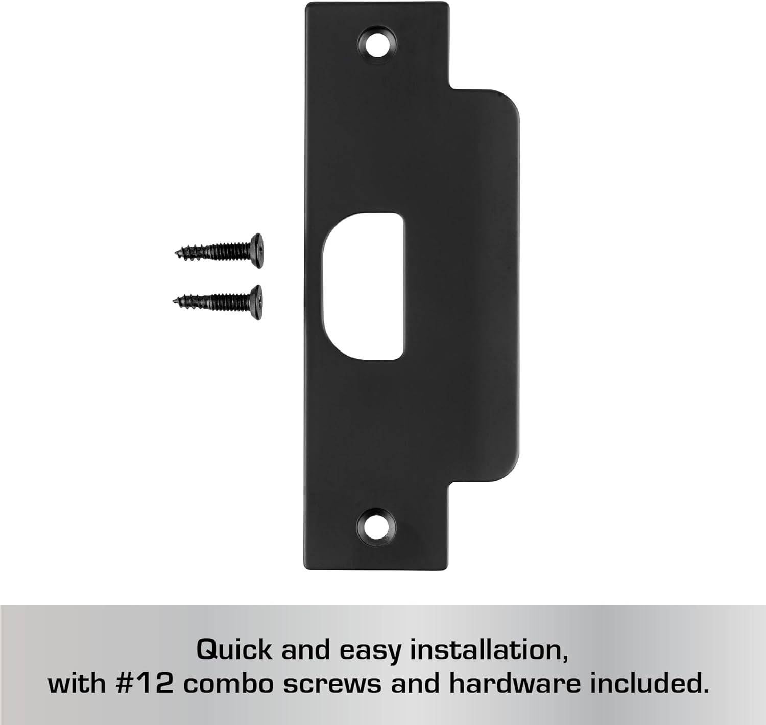 XINDUO-Commercial - Replacement Door ASA Strike Plate, Matte Black ...