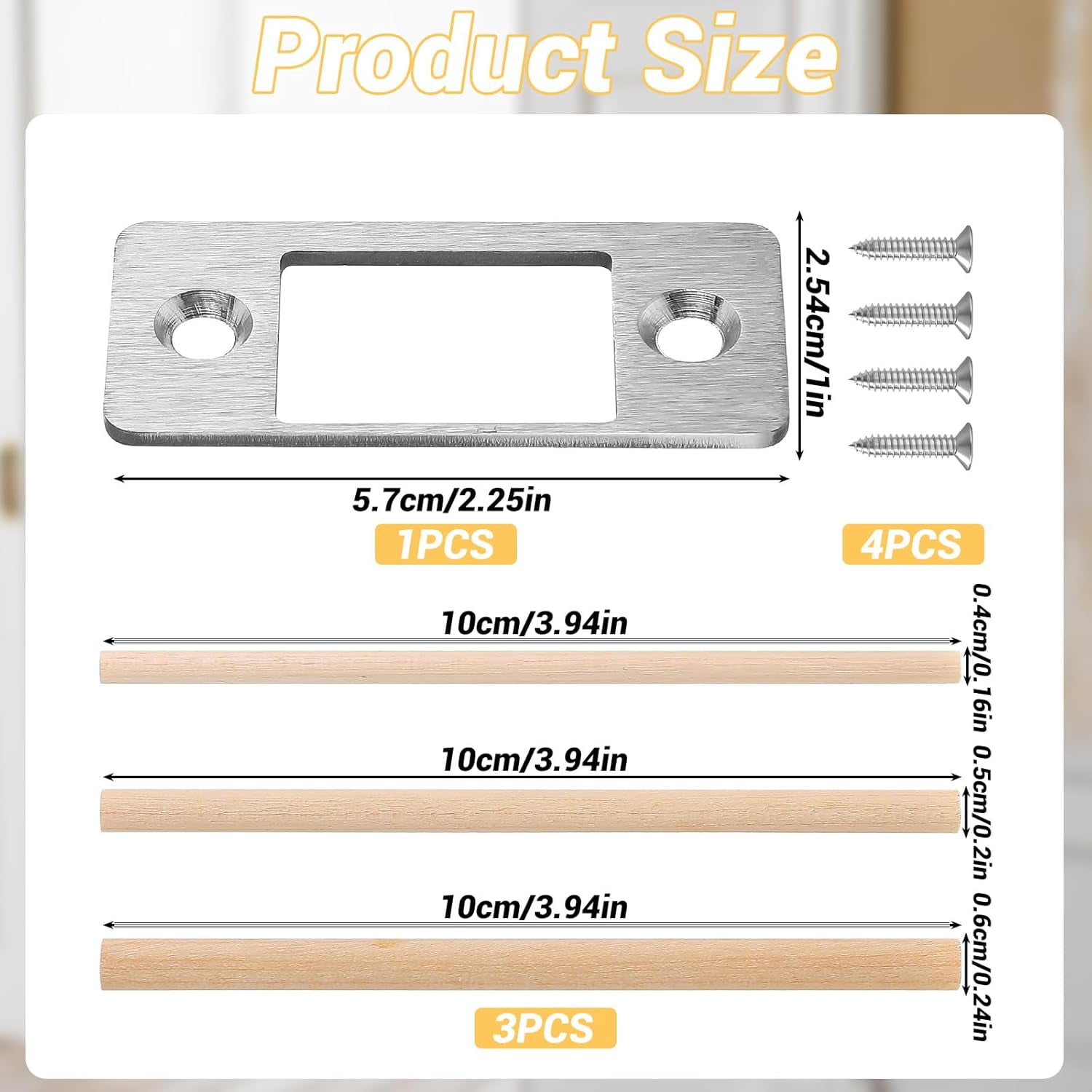 XINDUO-Deadbolt Strike Plate Door Backplate, Deadbolt Restorer Strike ...