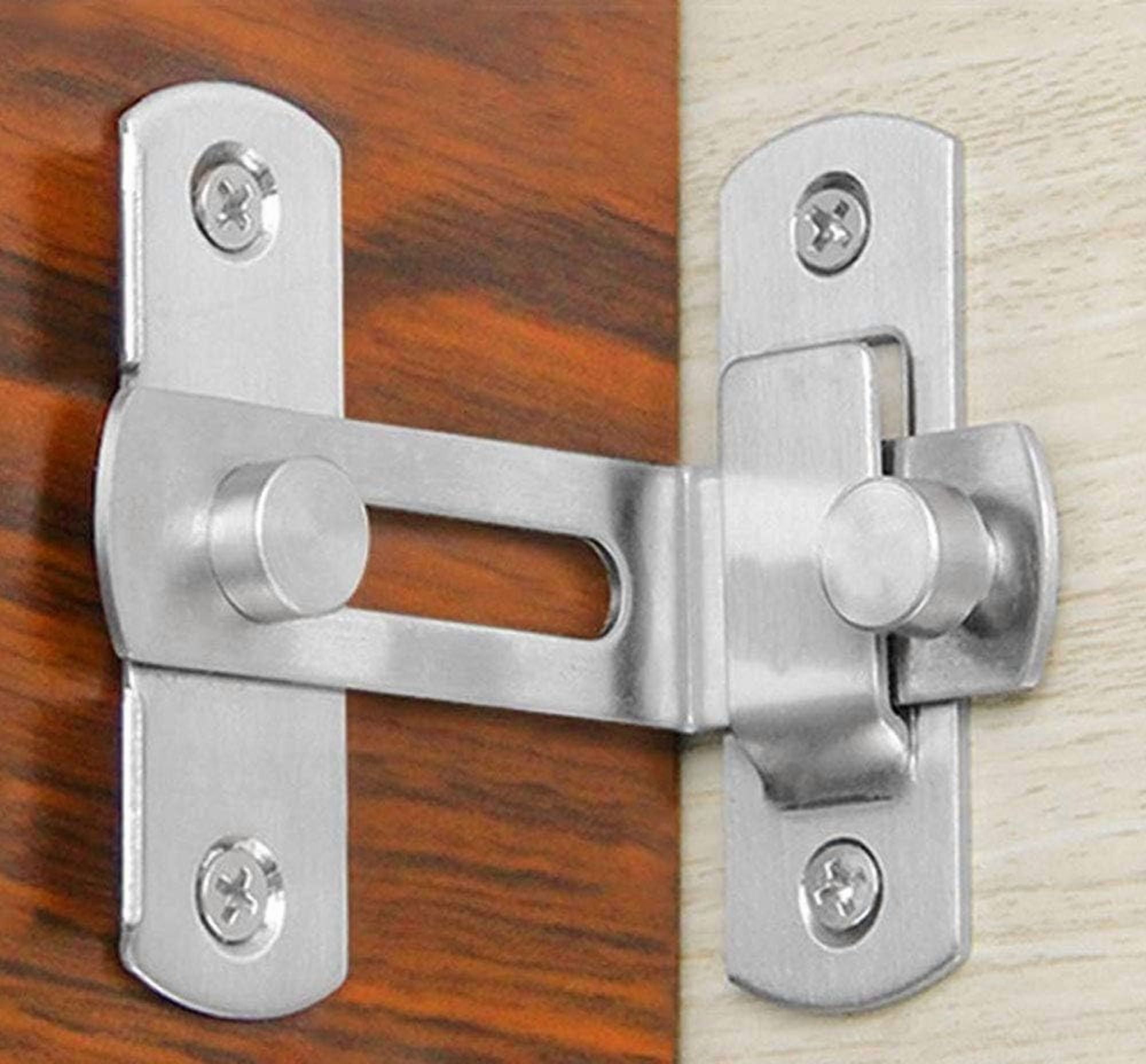 XINDUO-Door Hasp Latch 4 Inch,90 Degree Stainless Steel Safety Home ...