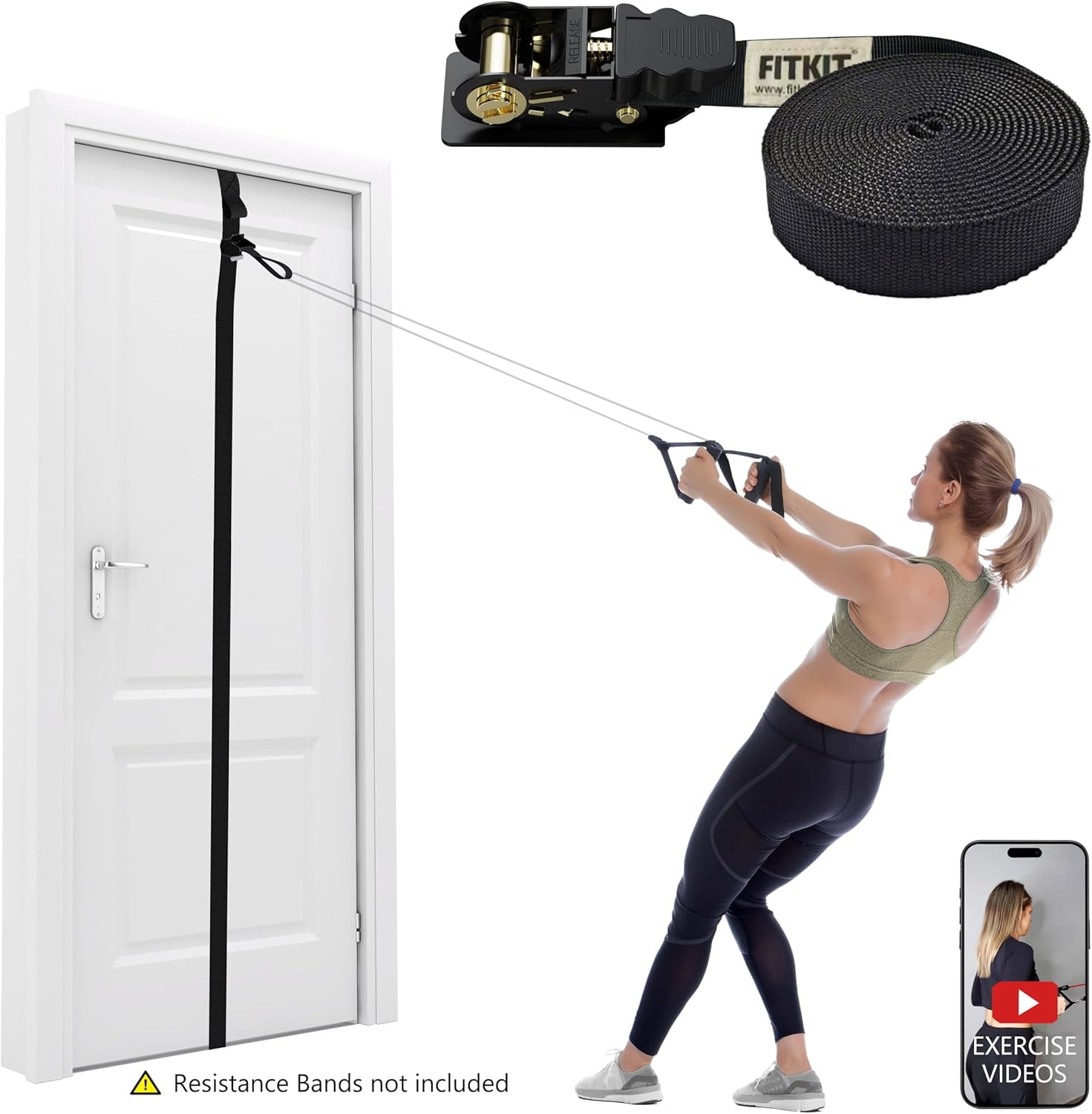 XINDUO-Door and Wall Sliding Anchor Straps with Movable Multi Points ...