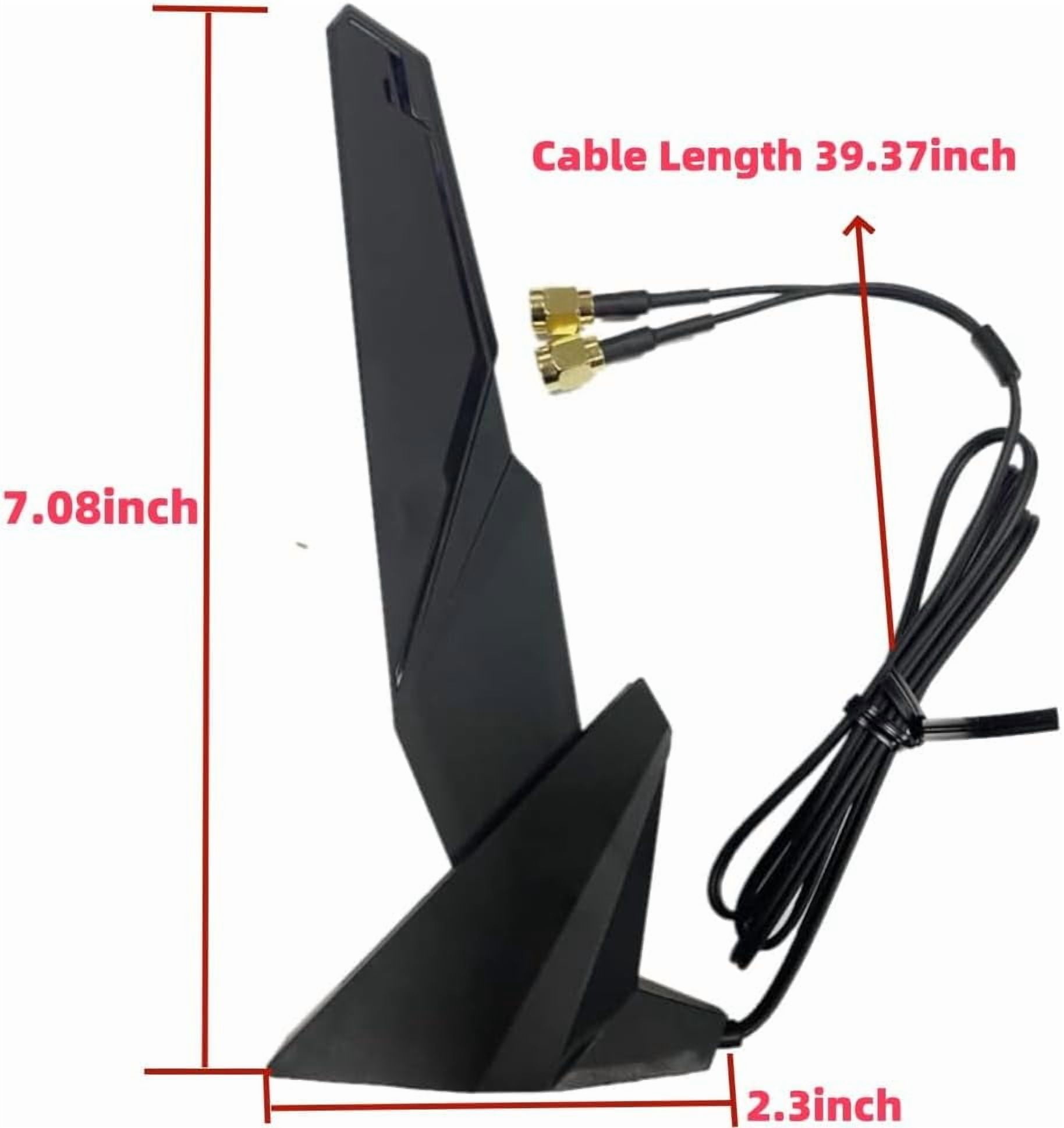 XINDUO-Dual Band WiFi Antenna 2.4GHz 5GHz RP-SMA Magnetic Base Adapter ...