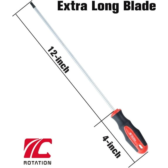 XINDUO-Extra Long Torx Screwdrivers, 12 inch (300mm) Magnetic Star ...