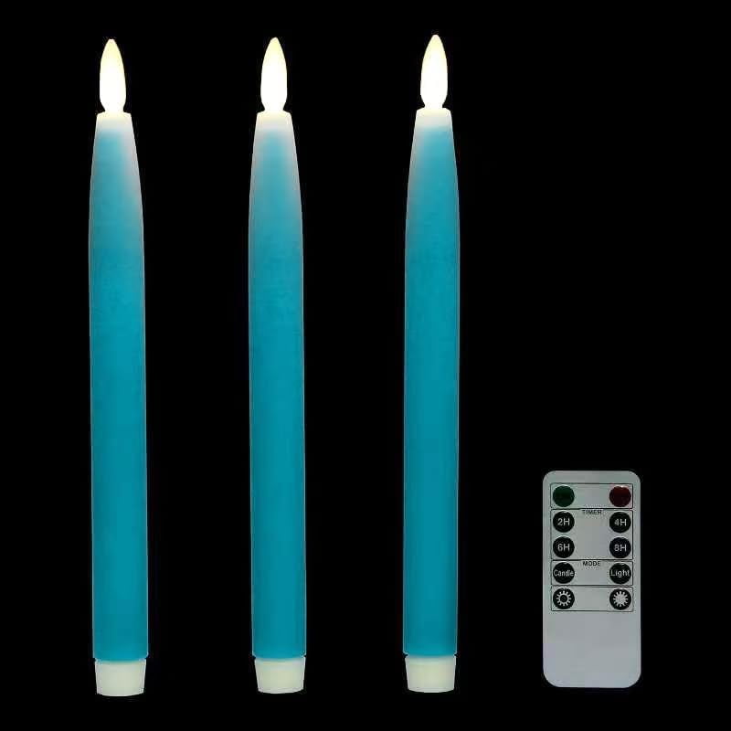 XINDUO-Flameless Taper Candles Battery Operated with Timer and Remote ...